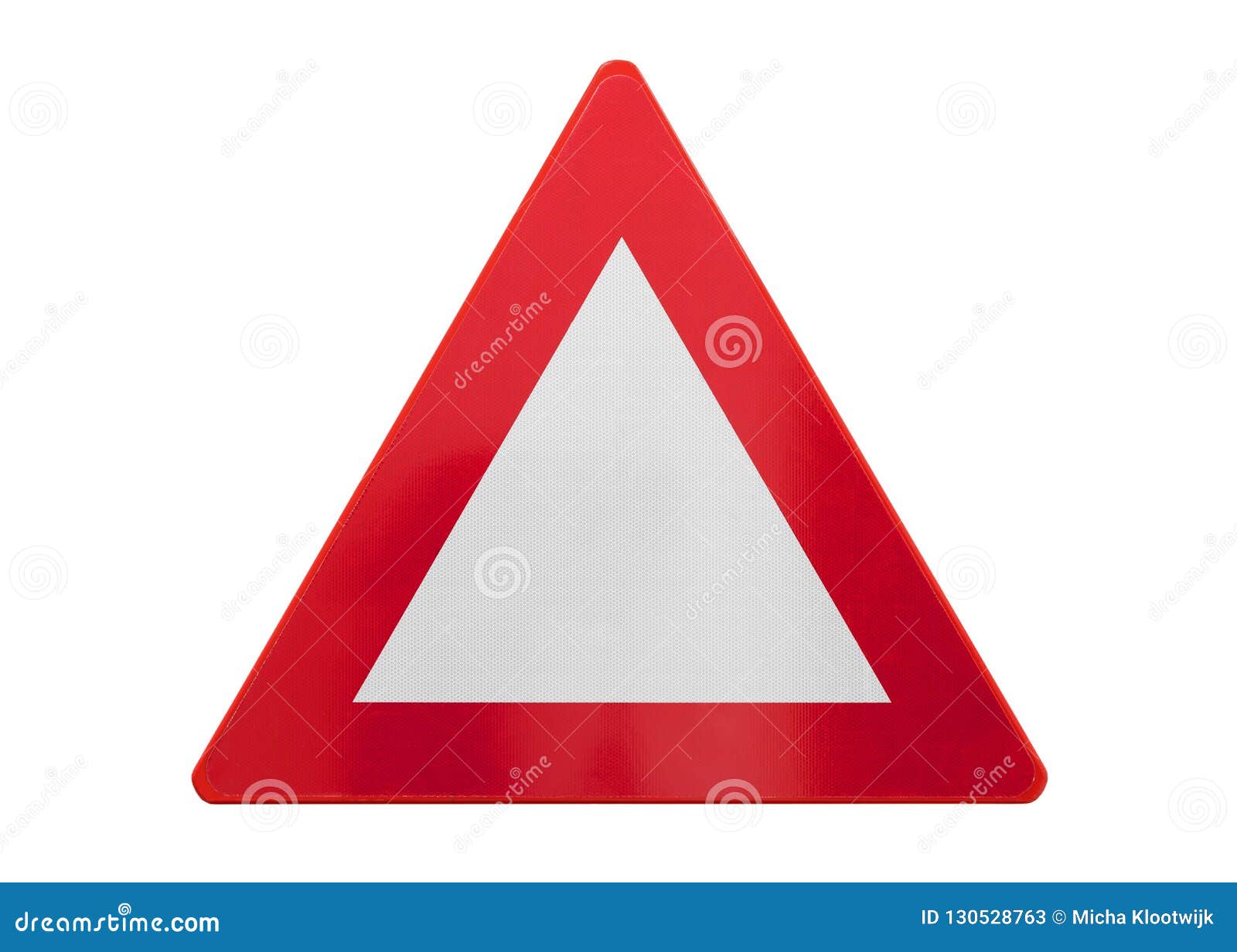 Traffic Sign Isolated - Triangle Stock Image - Image of empty, caution ...