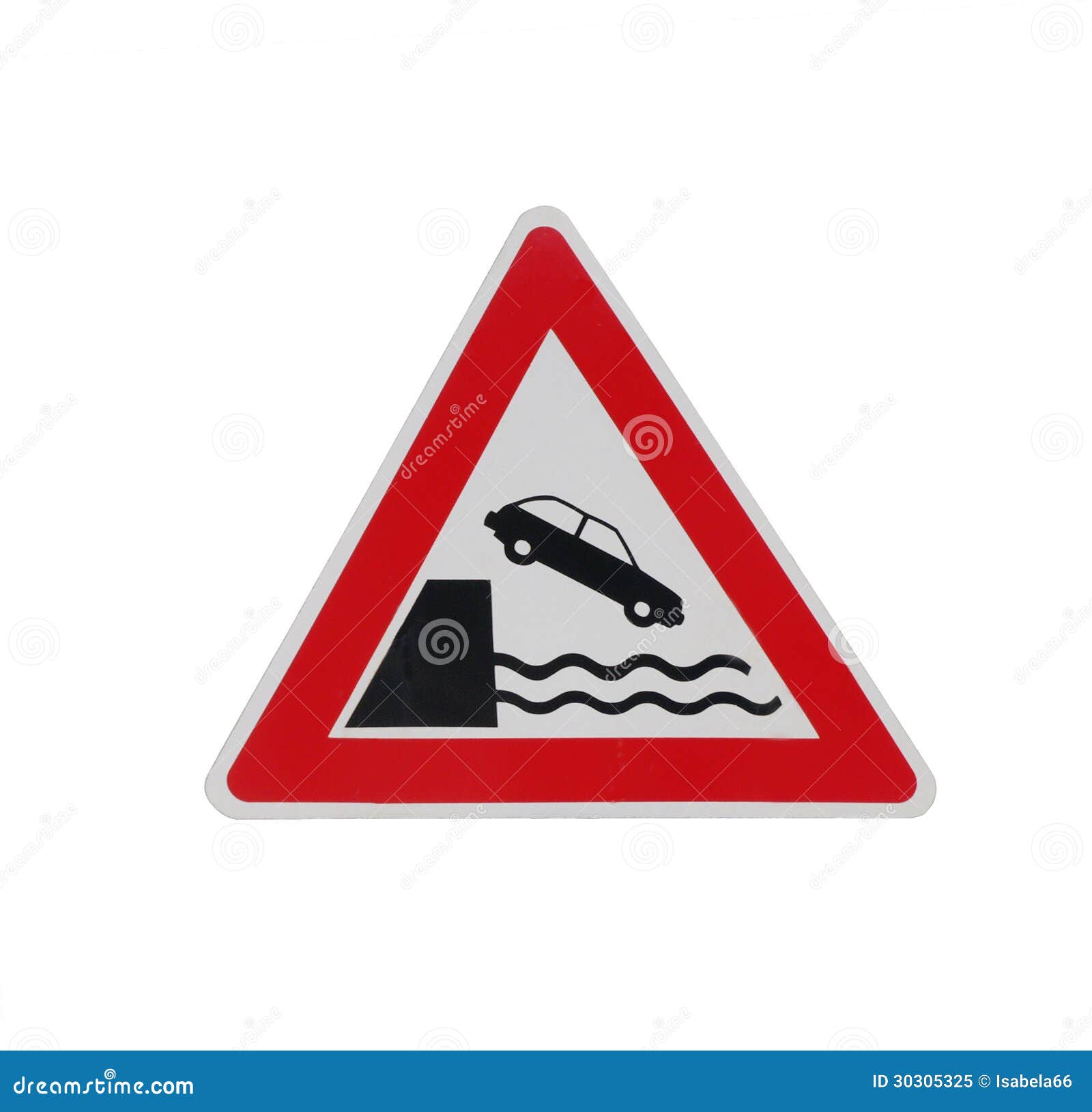Traffic sign on jetty stock image. Image of water, alarm - 30305325