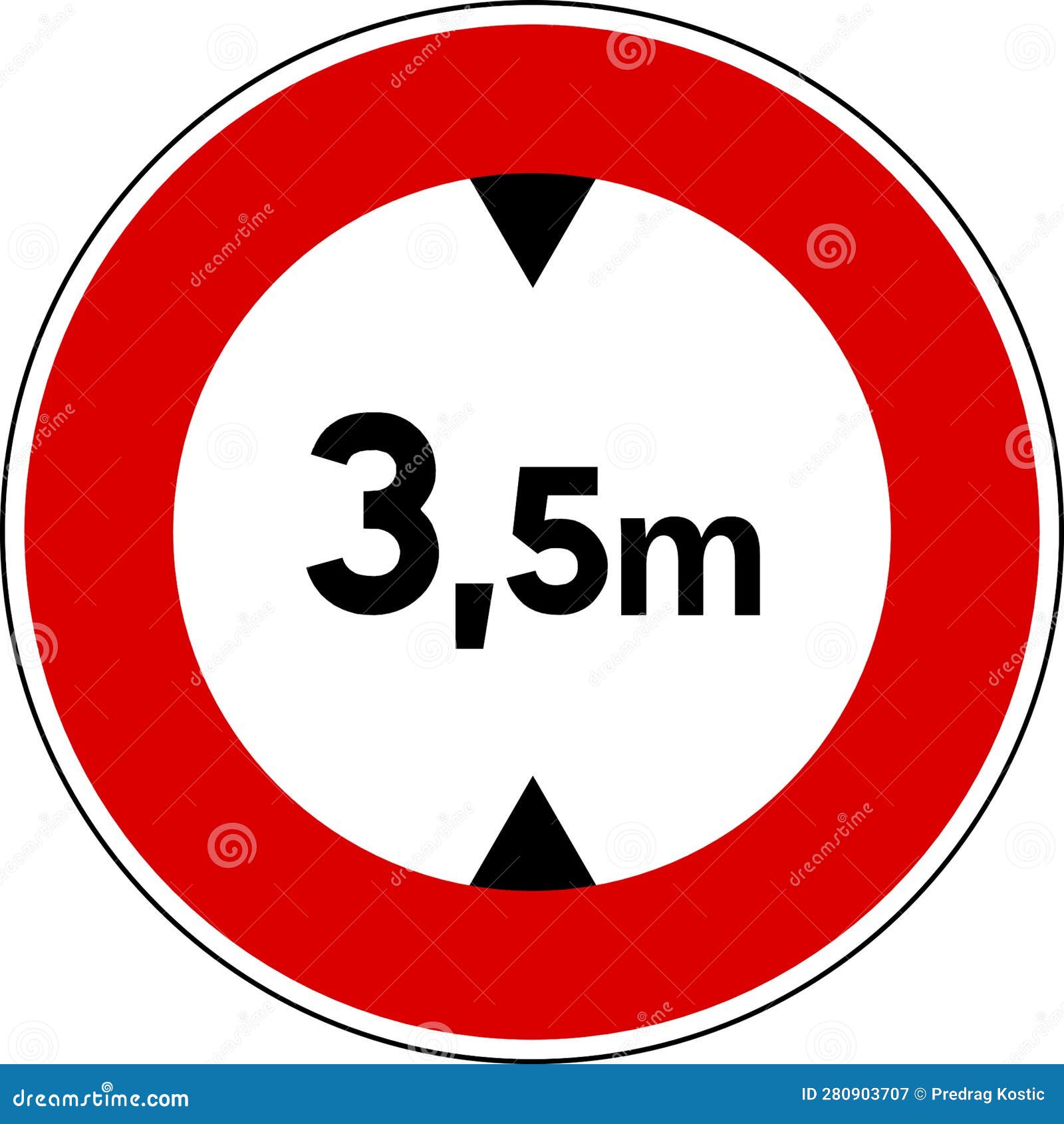 Traffic sign stock illustration. Illustration of number - 280903707