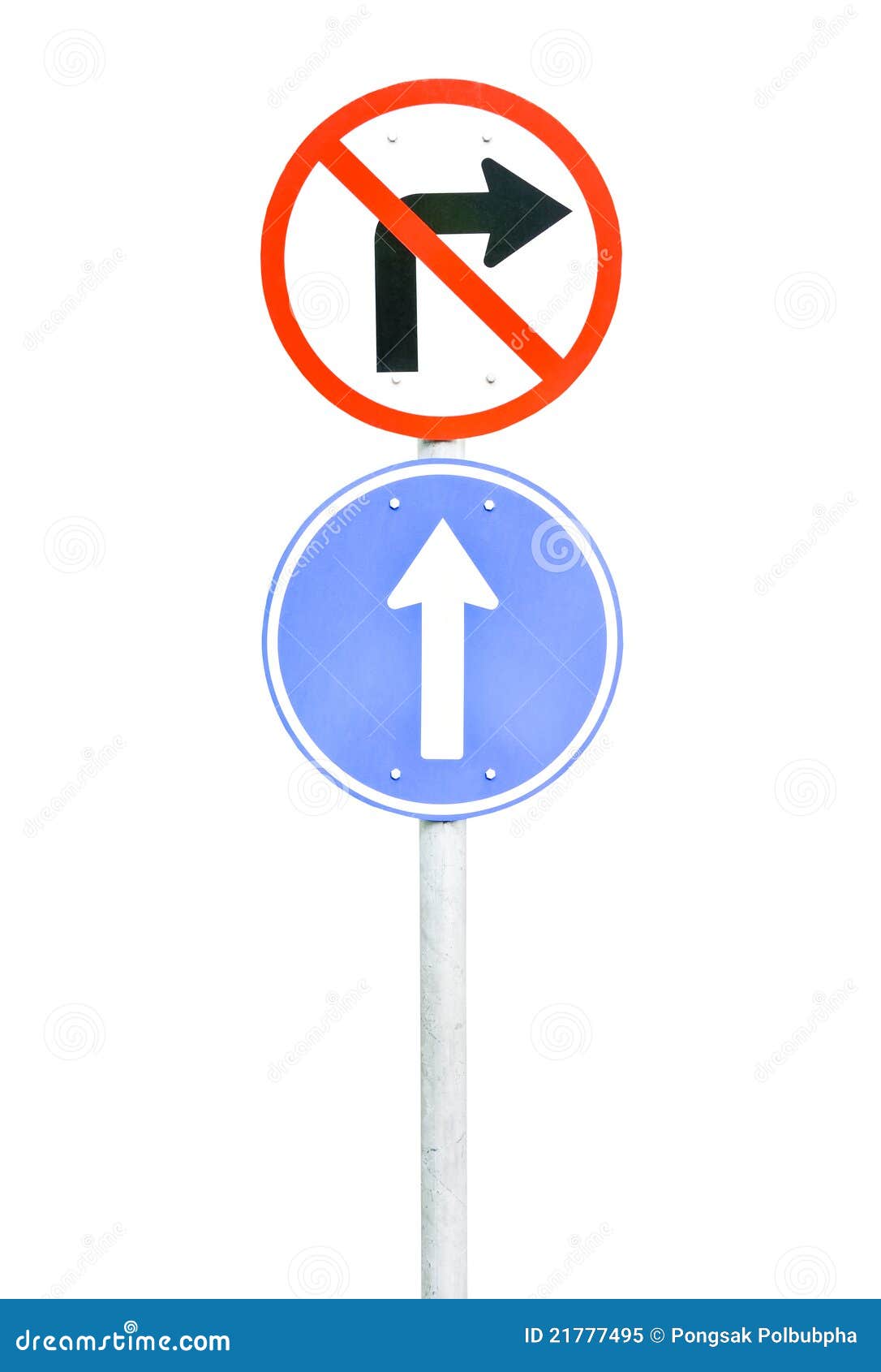Traffic Sign Pole Royalty-Free Stock Photo | CartoonDealer.com #21777495