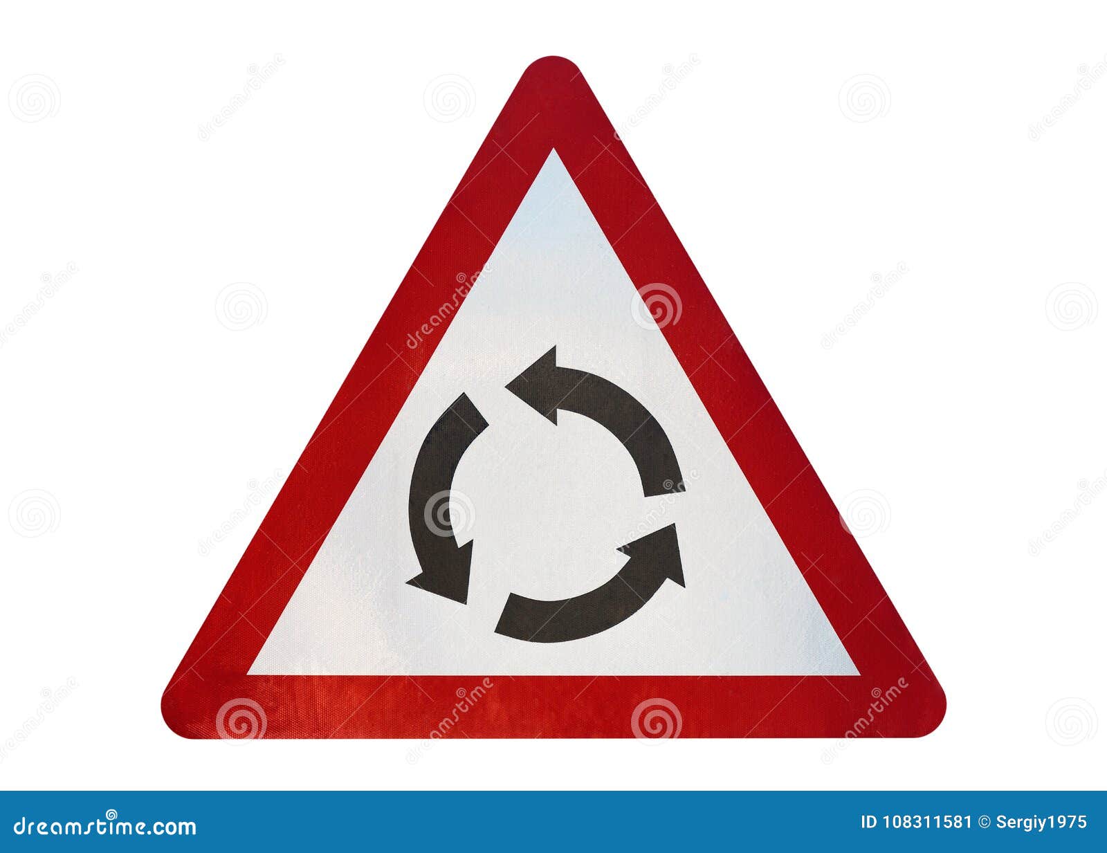 Isolated Roundabout Sign Stock Photo | CartoonDealer.com #3170508