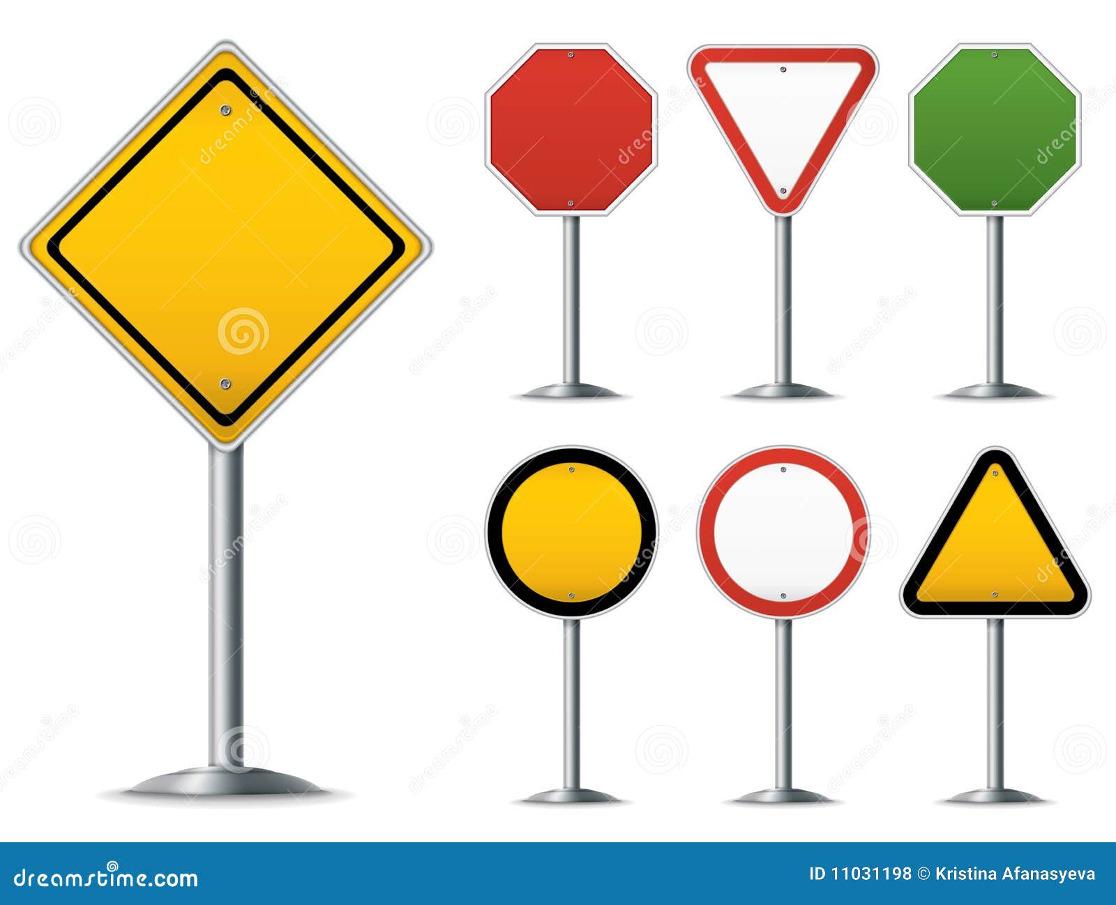 Traffic Sign Set stock vector. Illustration of green - 11031198 Traffic Sign Set stock vector. Illustration of green - 11031198