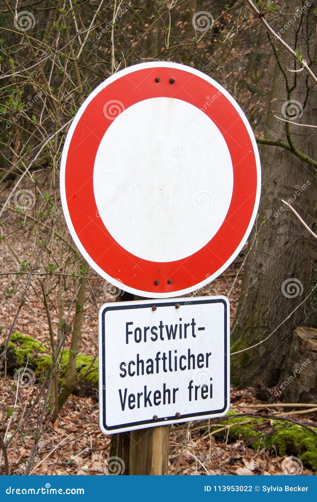 Traffic Sign Forbidden Passage Stock Photo - Image of sign, shows ...