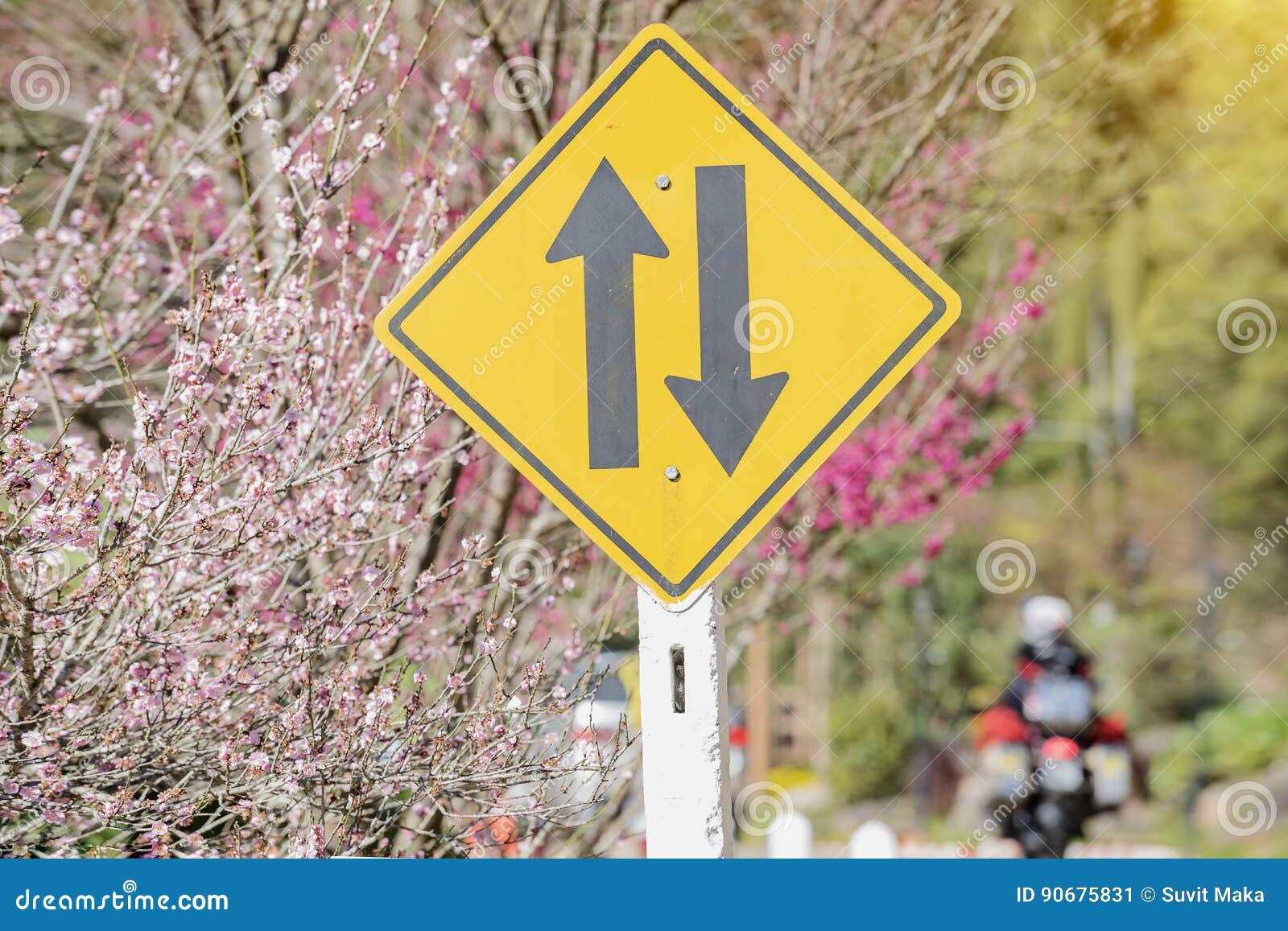 Traffic sign stock image. Image of arrow, traffic, right - 90675831