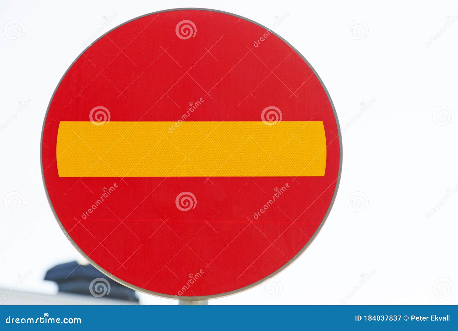 Traffic Sign Which Means Prohibited Entry Stock Image - Image of limits ...