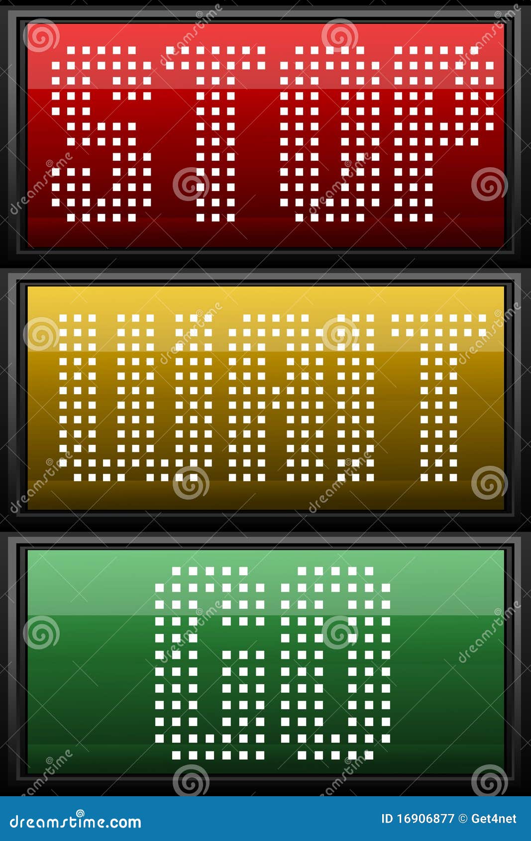 Traffic Signal. Traffic Light, Traffic Light Sequence. Flat 3d Vector ...