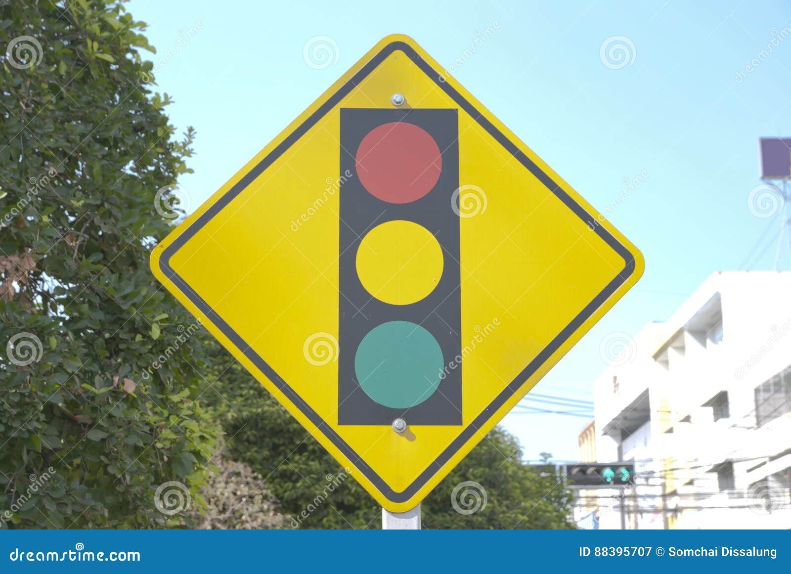 Traffic signal ahead stock image. Image of traffic, movement - 88395707