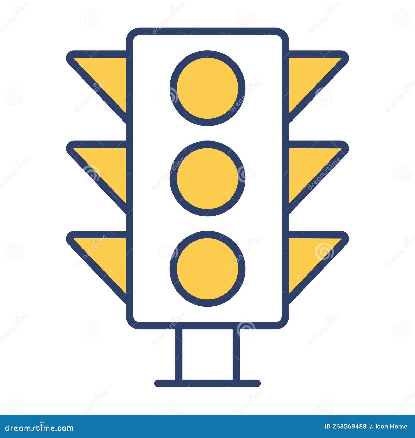 Traffic Signal Icon Modern Illustration Stock Vector - Illustration of ...