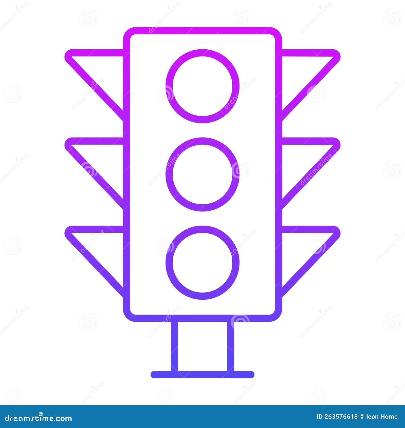Traffic Signal Icon Modern Illustration Stock Vector - Illustration of ...