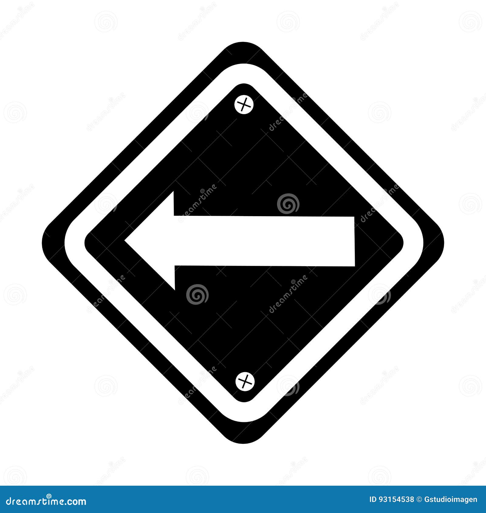 Traffic Signal with Left Arrow Stock Vector - Illustration of signage ...