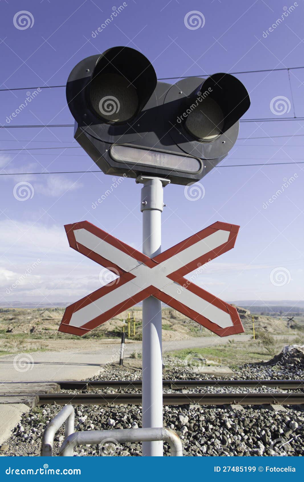Traffic Signal in Route of Train Stock Image - Image of light, object ...