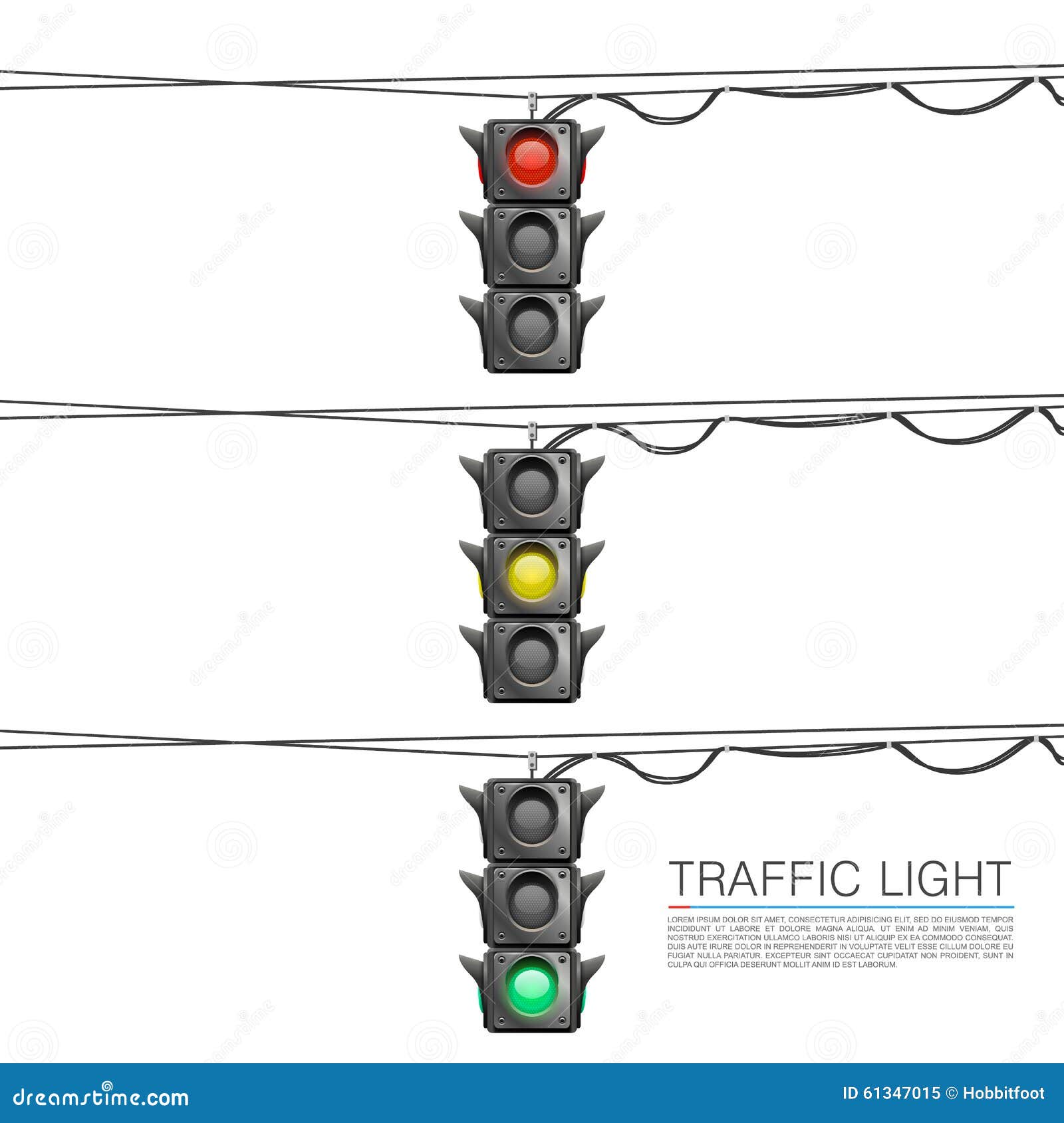 Traffic Signal on a White Background Stock Vector - Illustration of ...