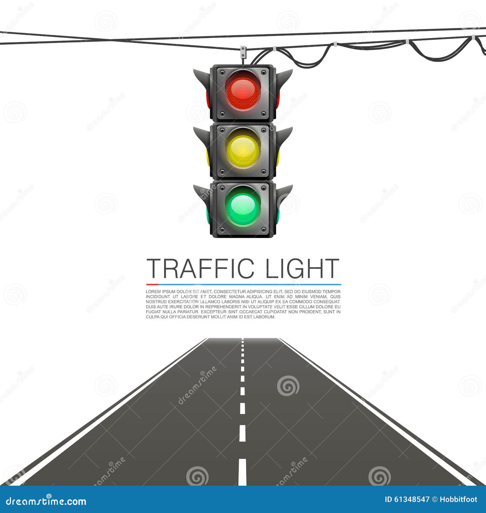 Traffic Signal on a White Background Stock Vector - Illustration of ...