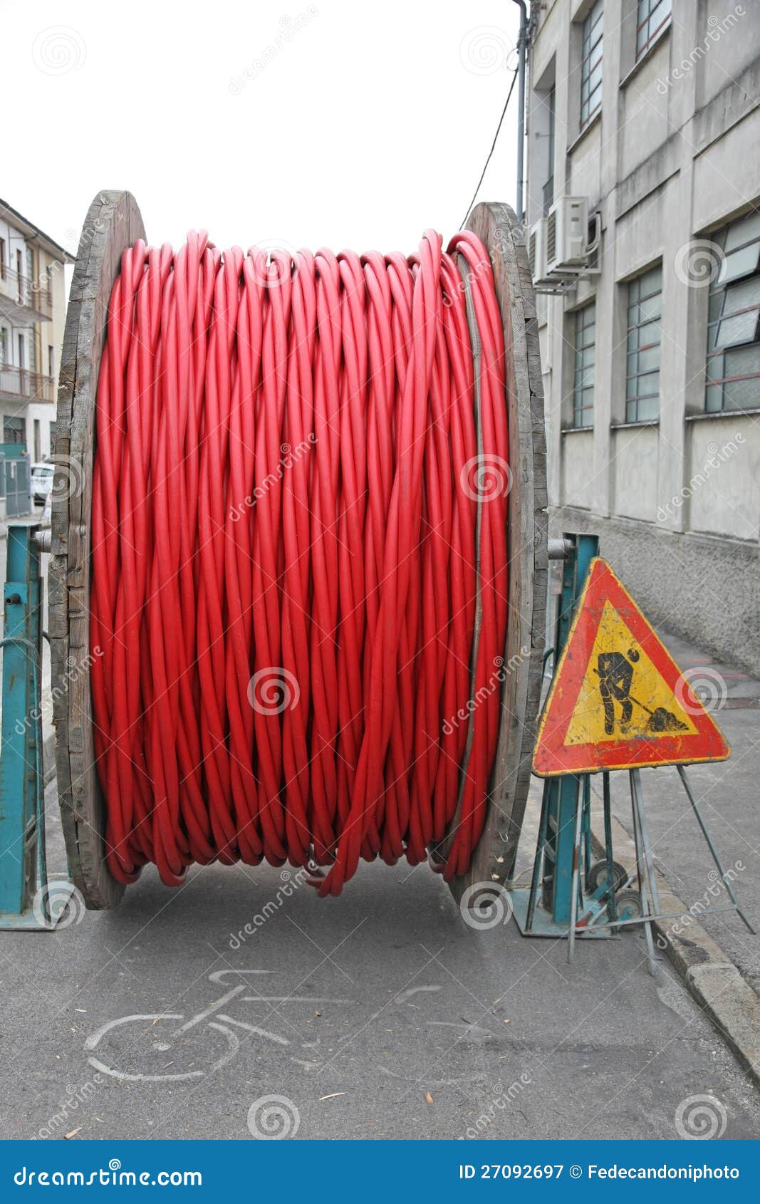 Traffic Signal Work in Progress Stock Image - Image of electricity ...