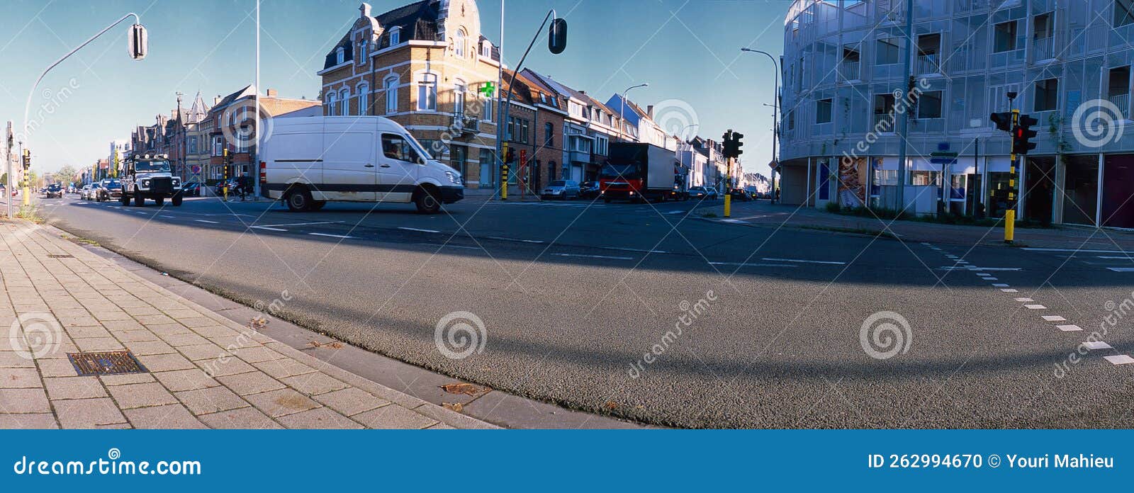 Traffic on a Signalized Junction Stock Photo - Image of direction ...