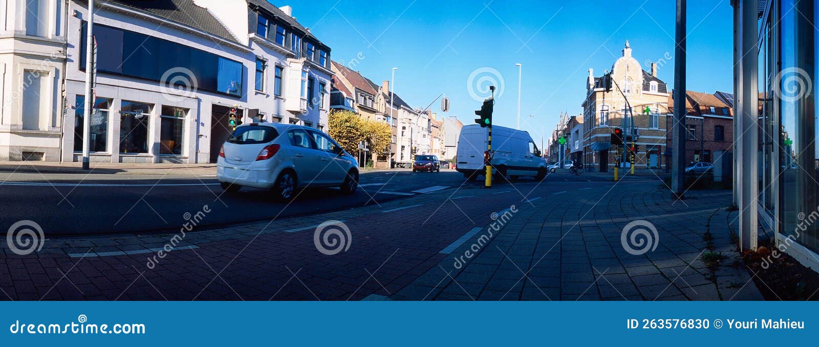 Traffic on a Signalized Junction Stock Photo - Image of direction ...