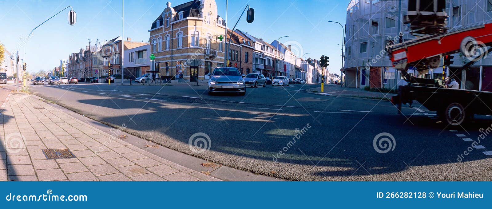 Traffic on a Signalized Junction Editorial Stock Photo - Image of light ...