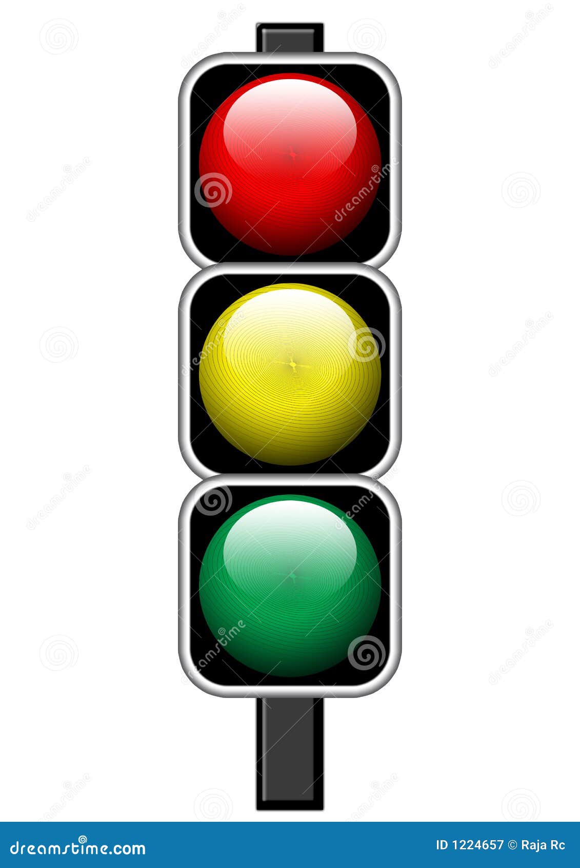 Traffic signals stock illustration. Illustration of glass - 1224657