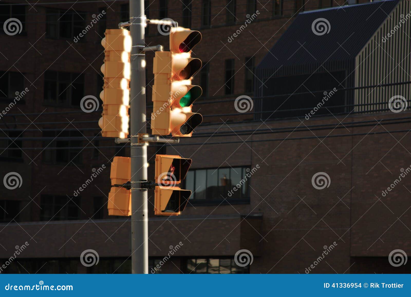 Traffic signals stock photo. Image of signal, green, city - 41336954