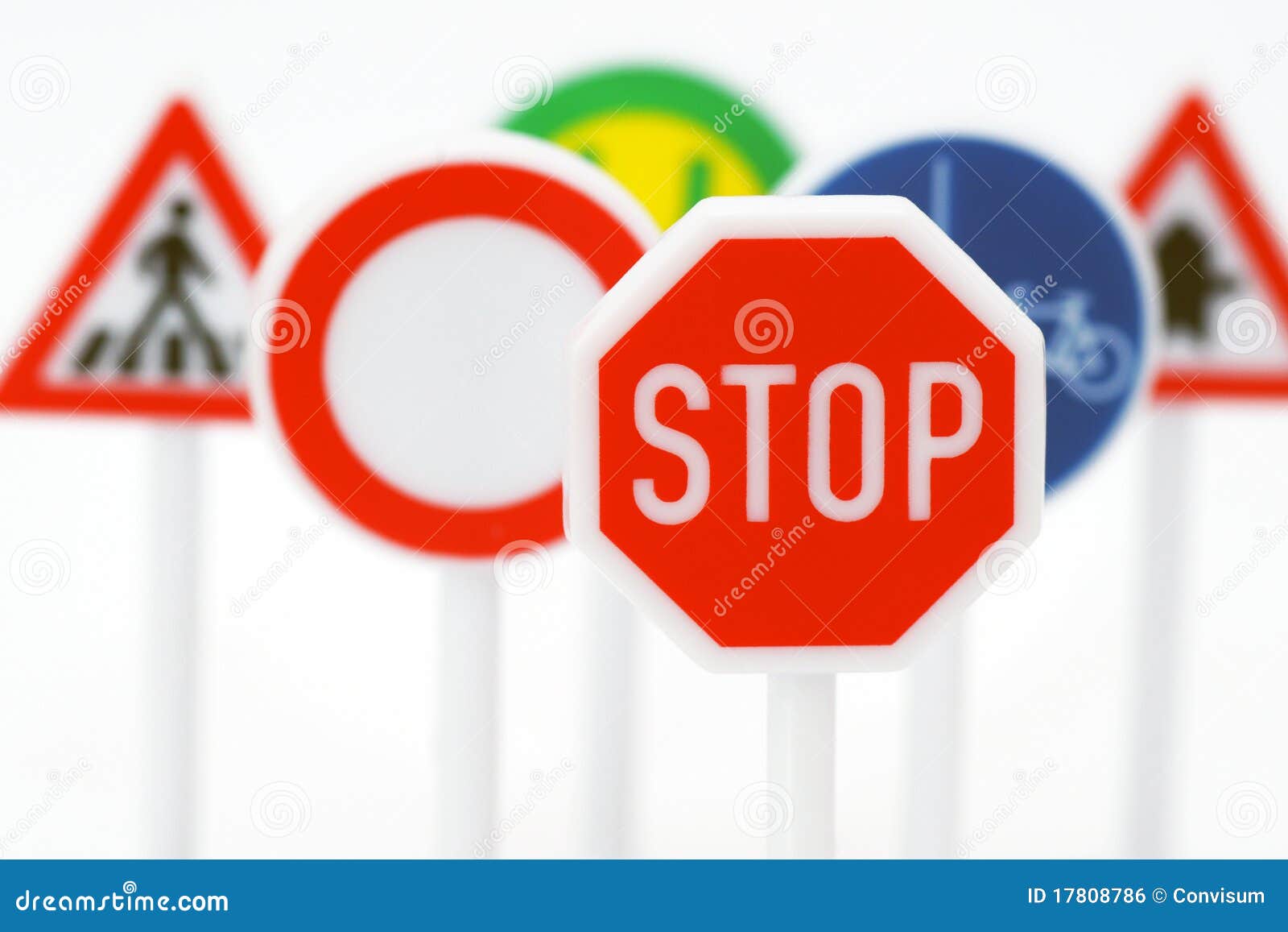 Traffic Signs On Highway With Landslide Collapsed Road Royalty-Free ...