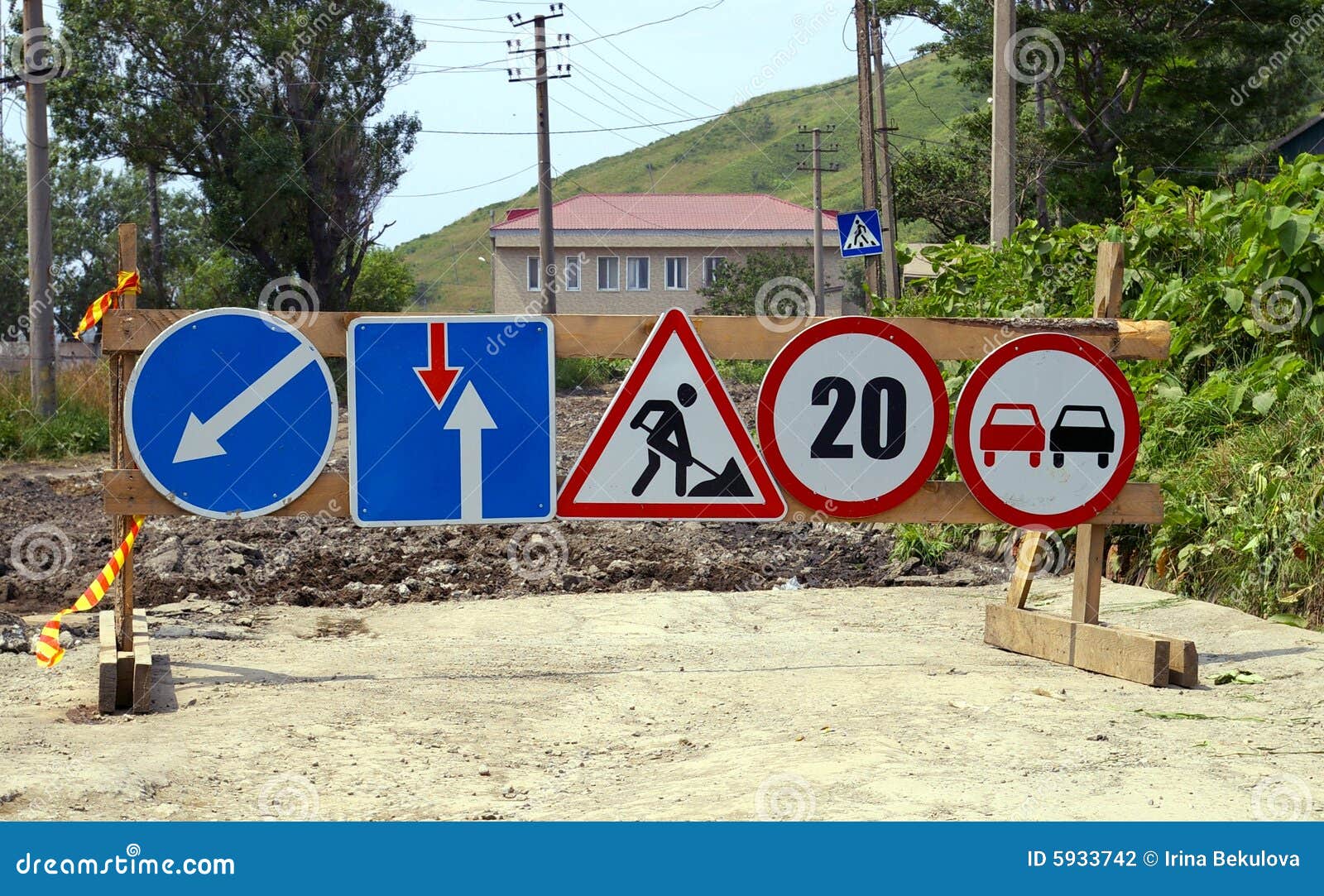 The Traffic signs. stock photo. Image of traffic, road - 5933742