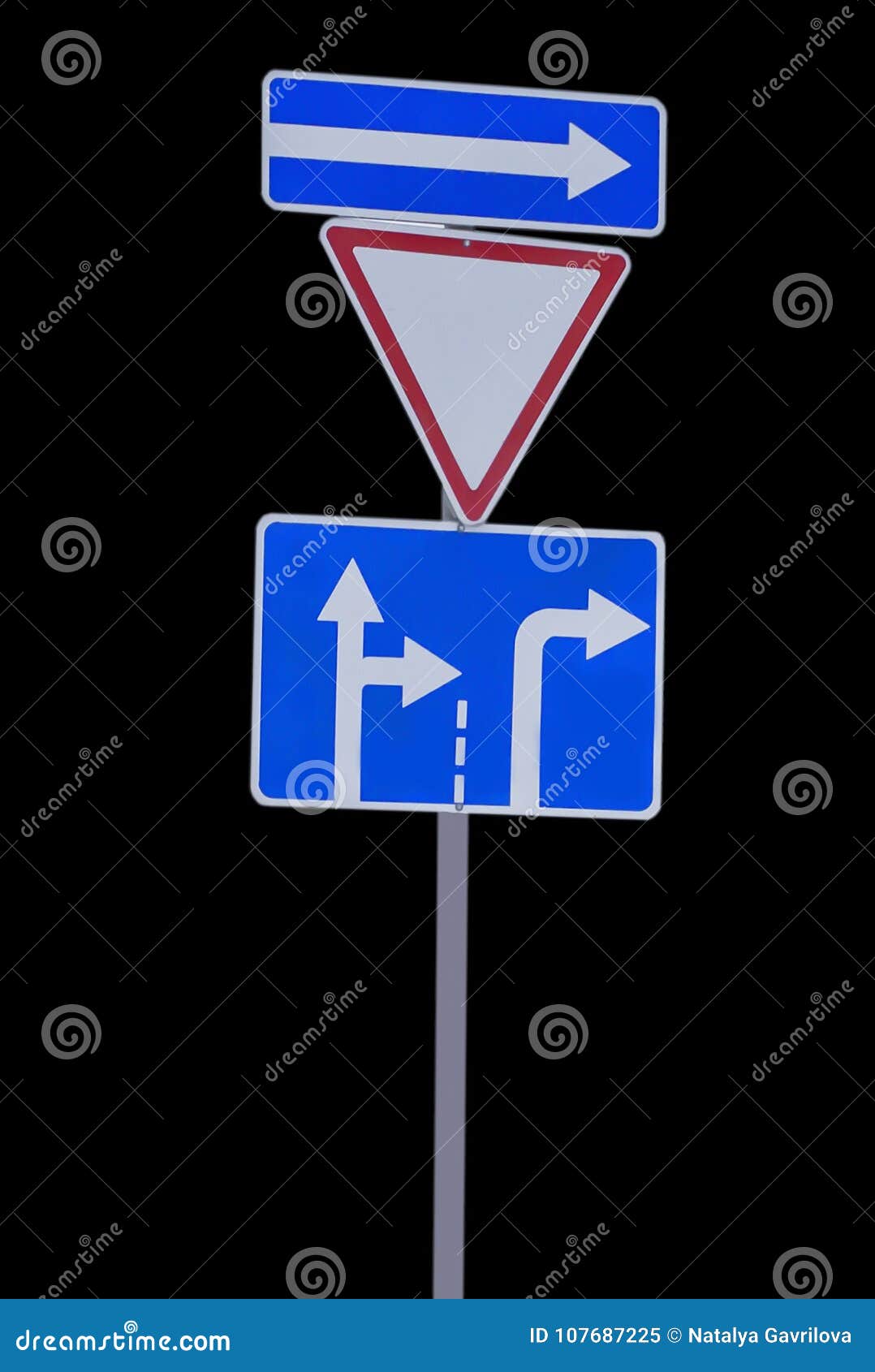 Black Traffic Signs