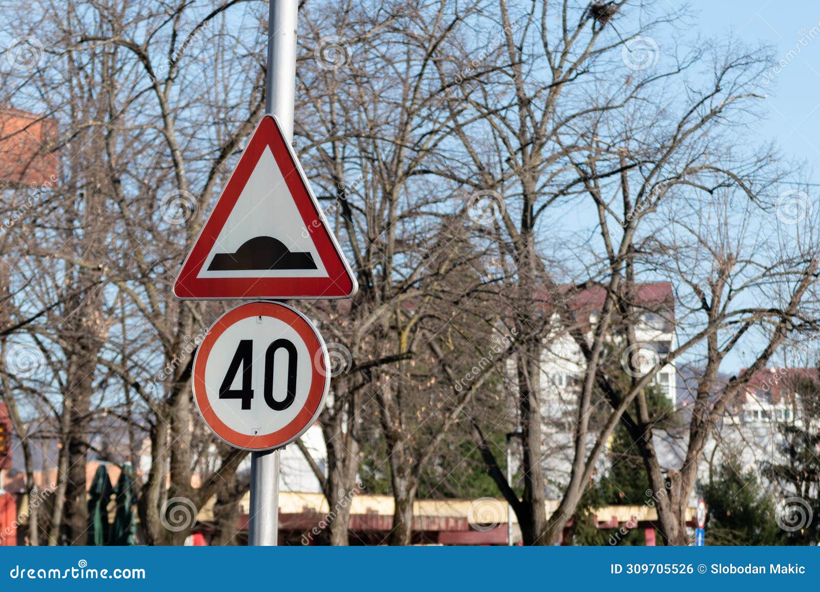 Traffic signs close up stock photo. Image of outdoor - 309705526