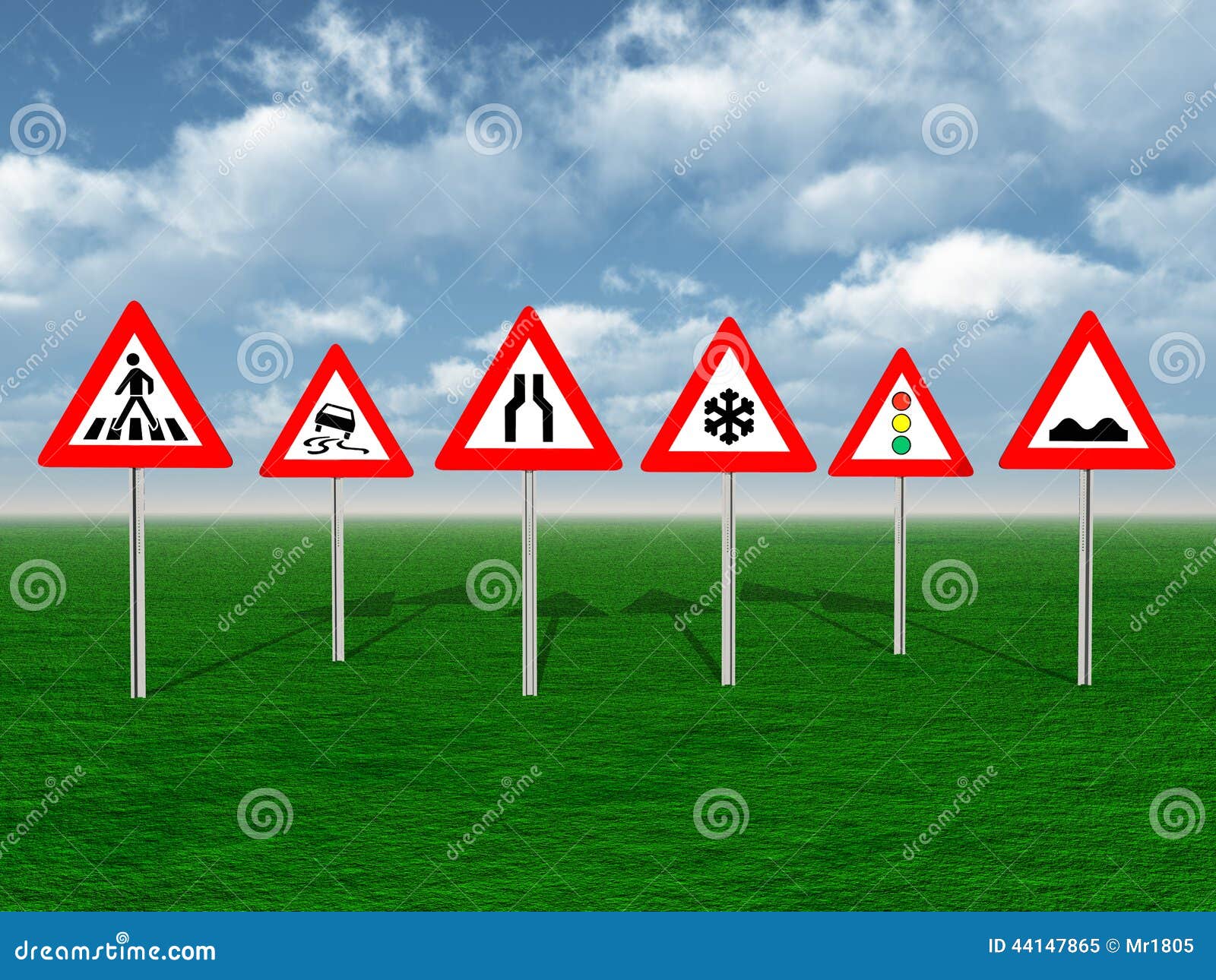 Traffic Signs Royalty-Free Illustration | CartoonDealer.com #44147865