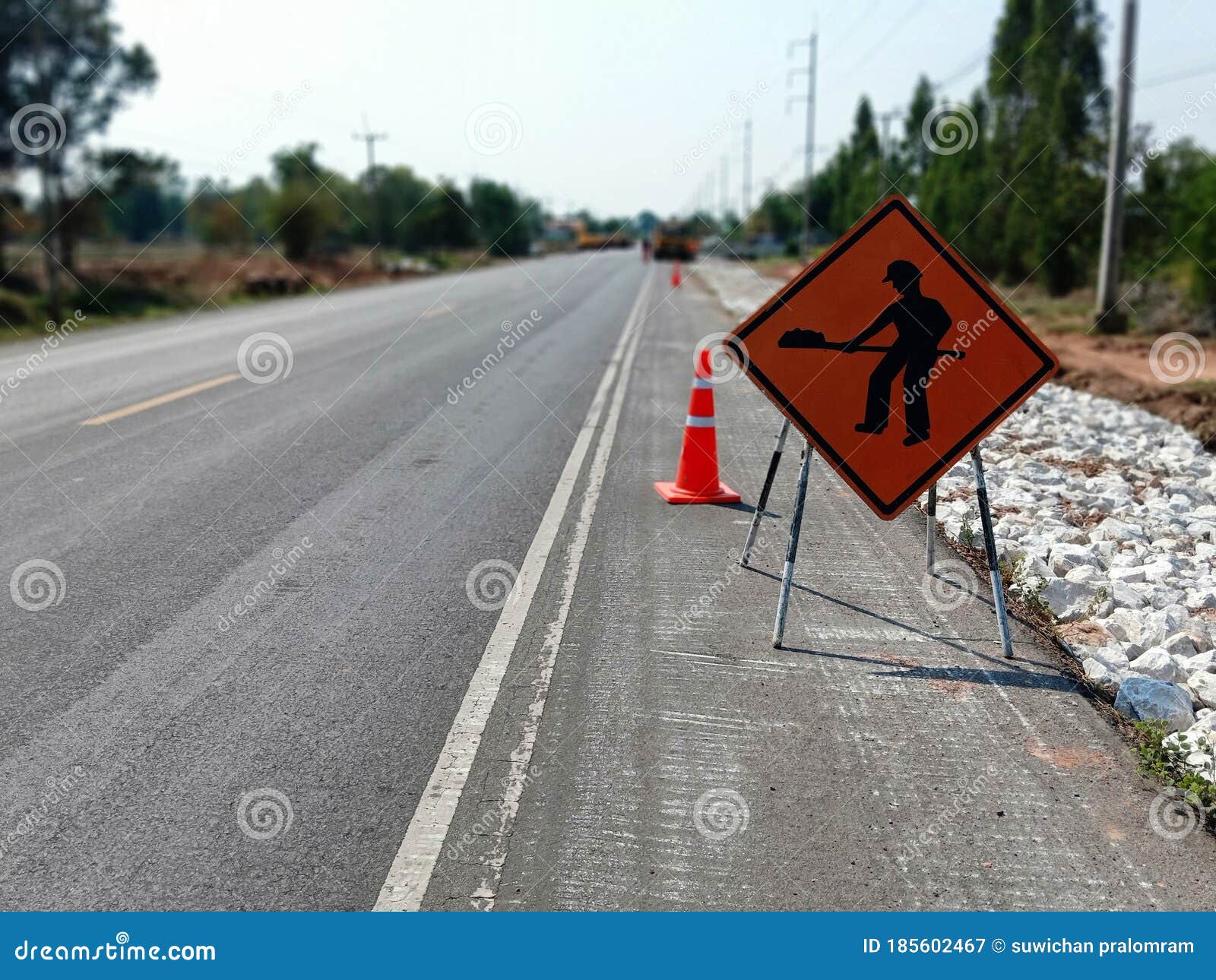 Traffic Sign for Construction Be Careful of People Who are Working ...