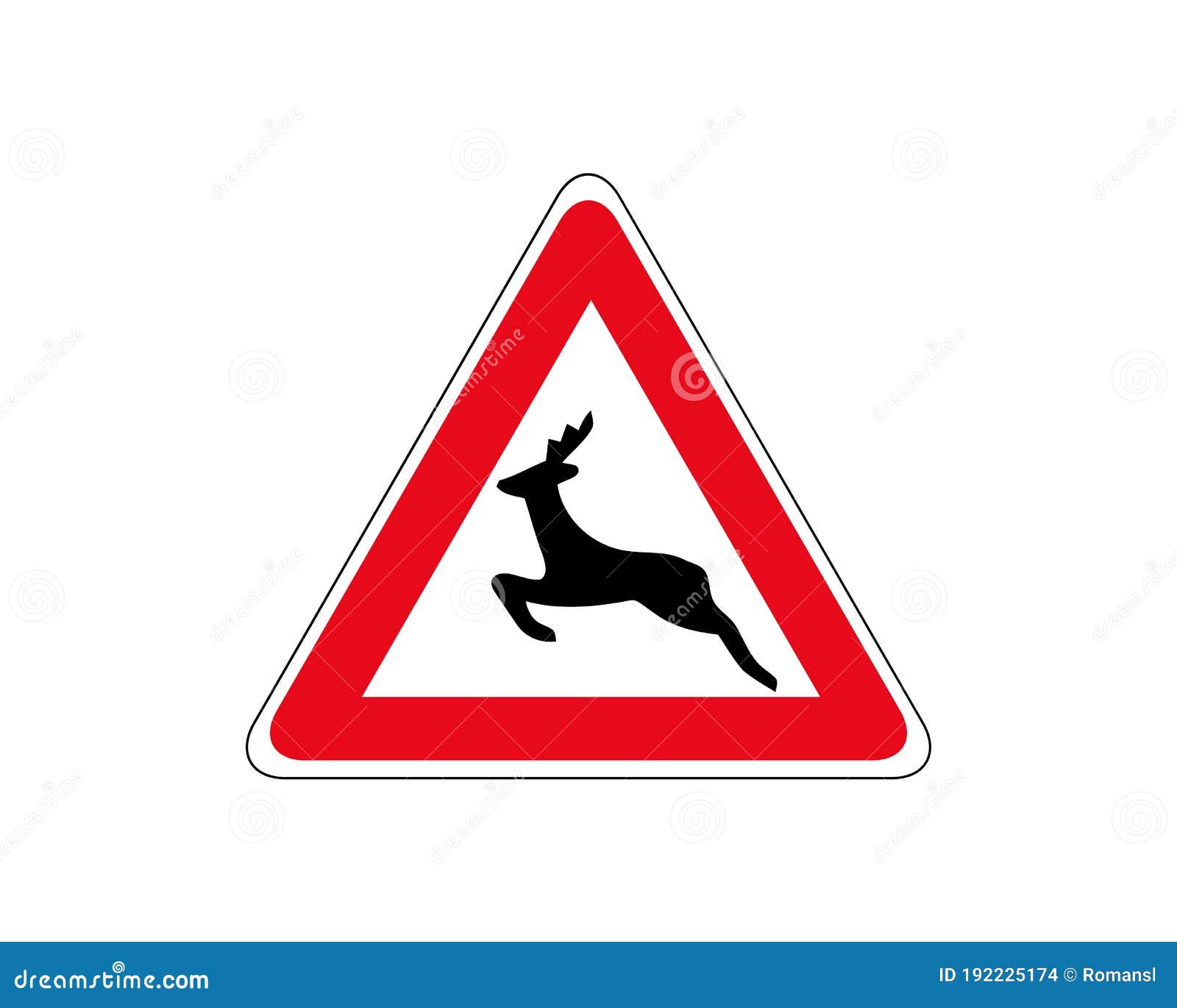 Traffic Signs Deer Crossing. Beware Deer Crossing Warning Traffic Signs ...