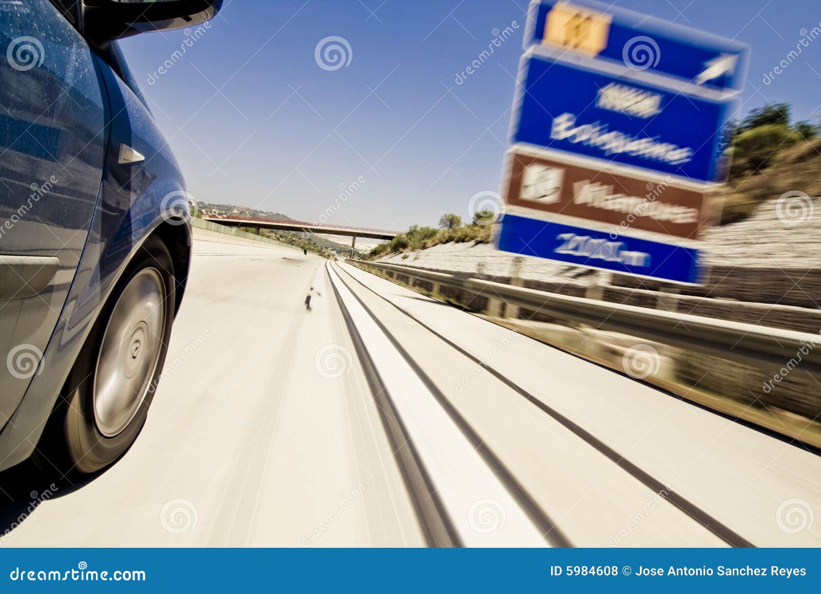 Traffic Signs at High Speed Stock Photo - Image of faster, bright: 5984608
