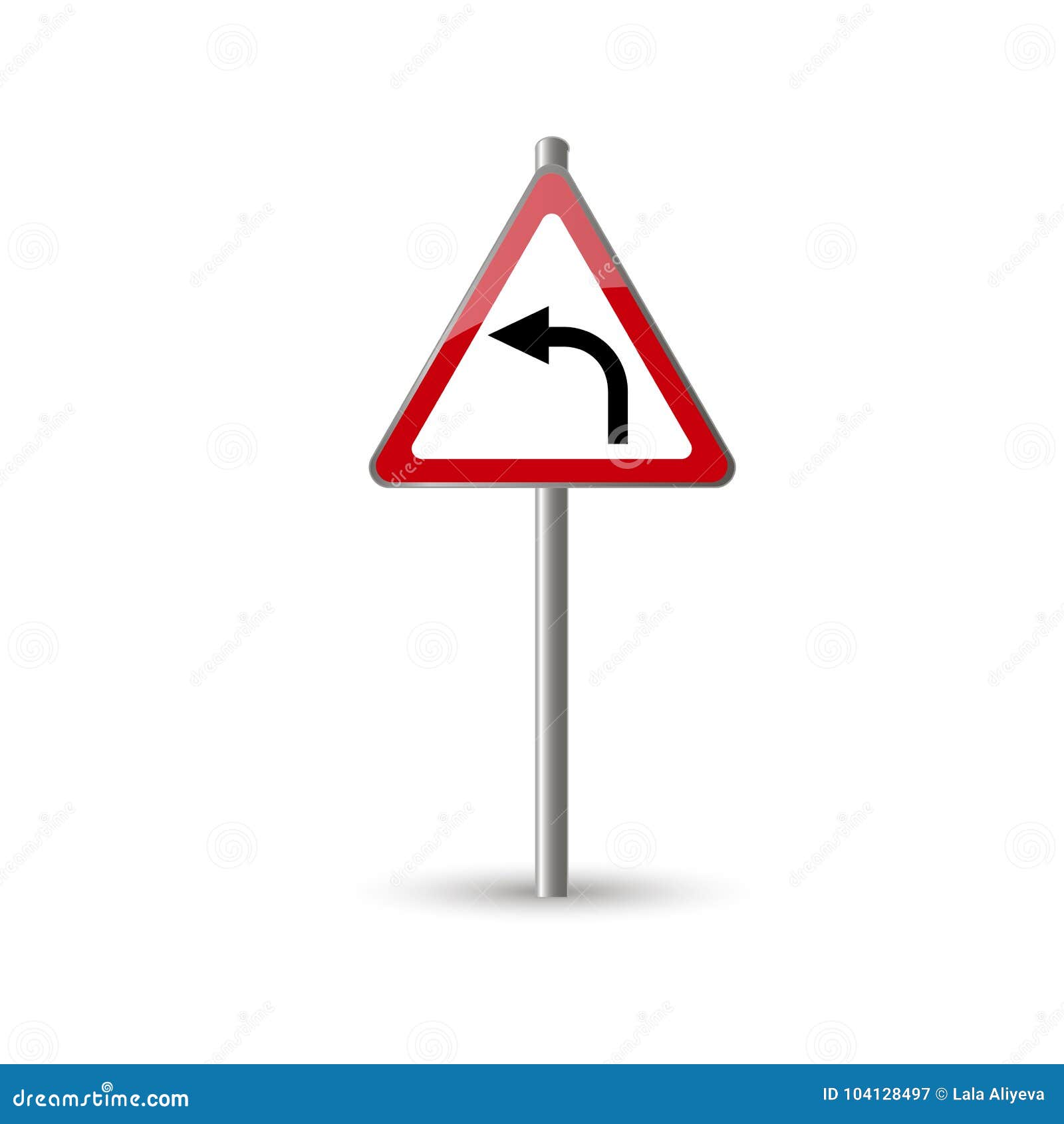 Traffic Signs . Illustration with Shadow Stock Illustration ...