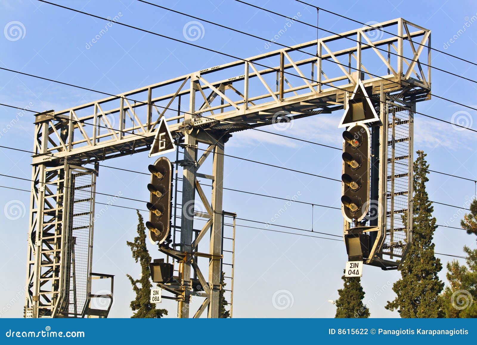 Traffic Signs on a Railway Station Stock Photo - Image of journey ...