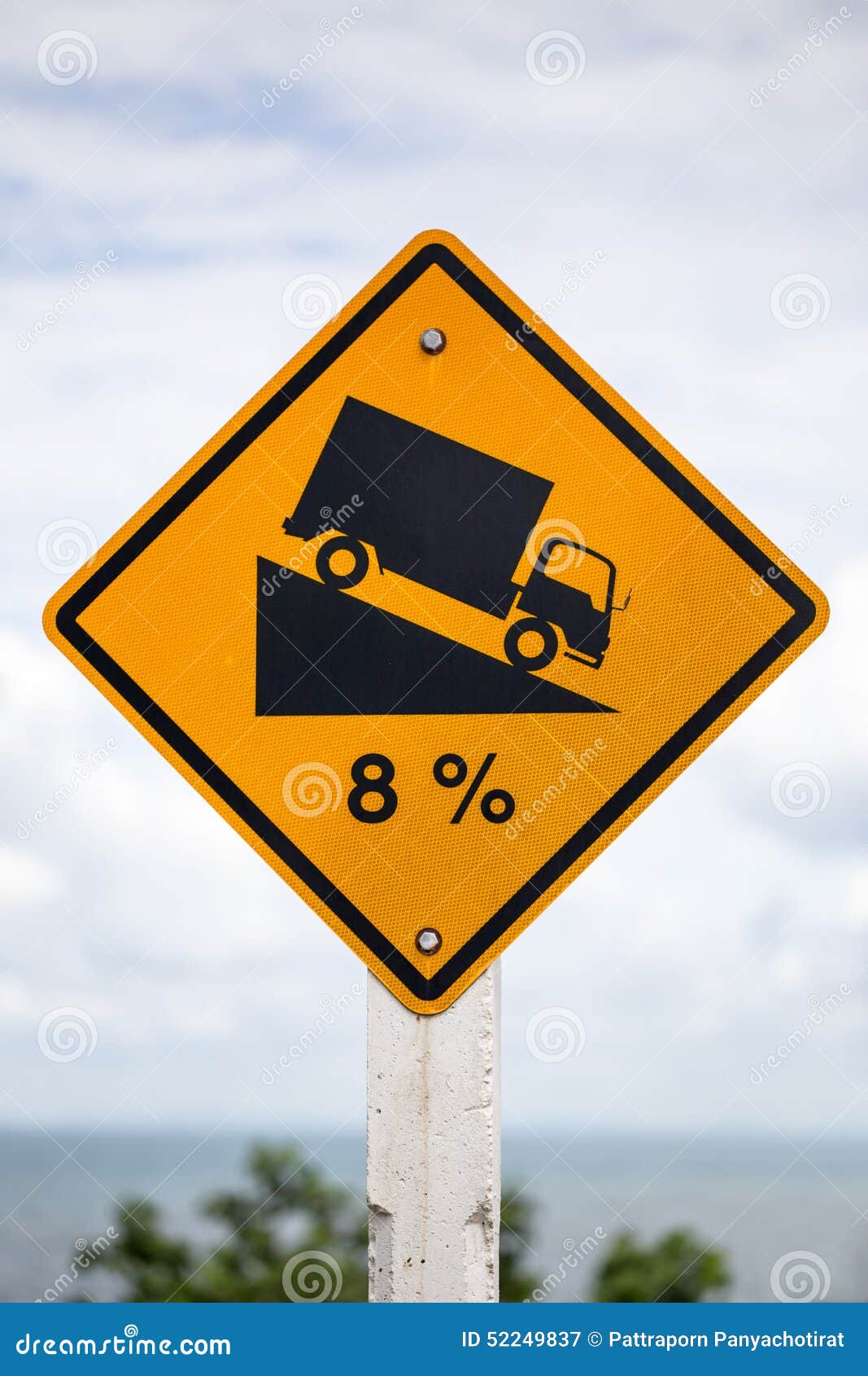 Traffic signs on the road stock image. Image of transportation - 52249837