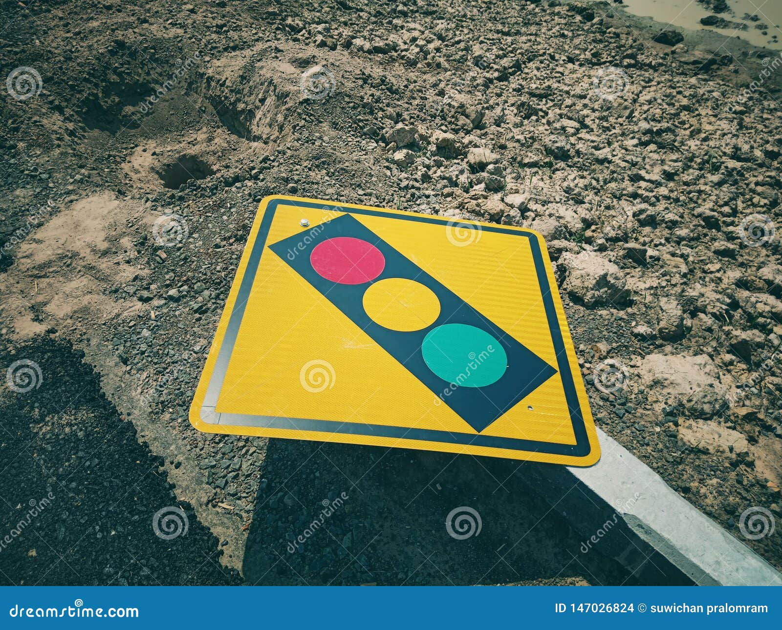 Traffic Signs in the Southeast Asian Stock Photo - Image of danger ...