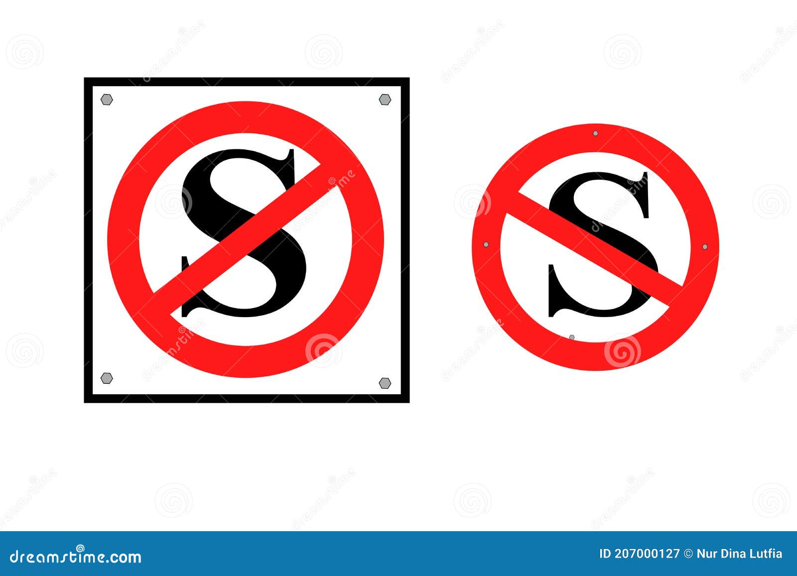 Concept Icon Traffic Signs Stop is Prohibited Stock Vector ...
