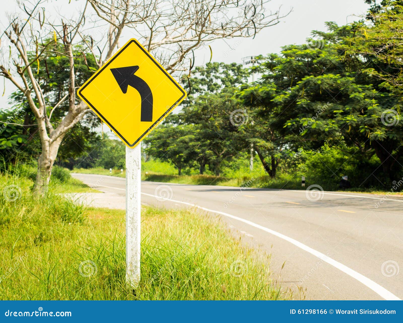 Traffic Signs turn left stock photo. Image of highway - 61298166