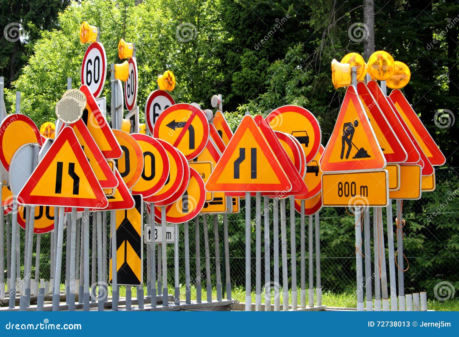 Traffic signs stock image. Image of pedestrian, road - 72738013