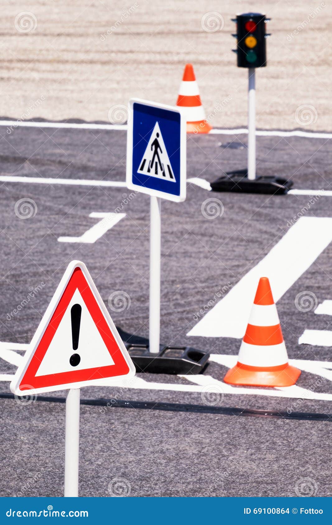 Traffic stock photo. Image of arrow, asphalt, choice - 69100864