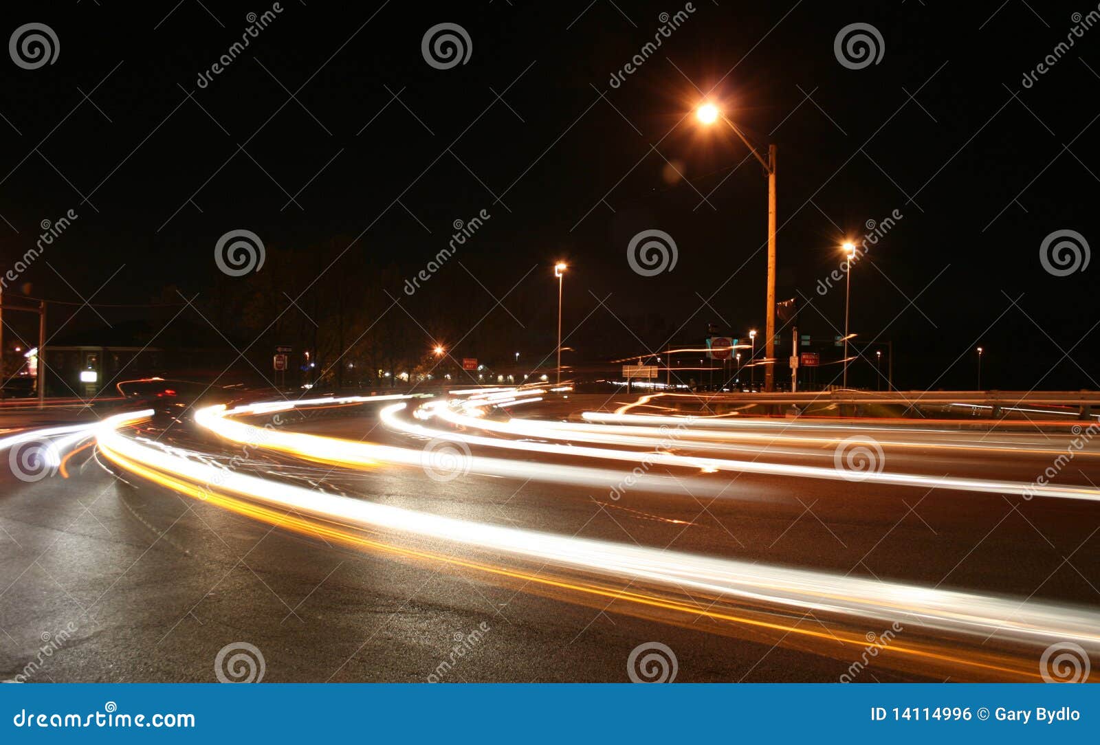 Traffic Streaks stock photo. Image of city, gary, blurs - 14114996