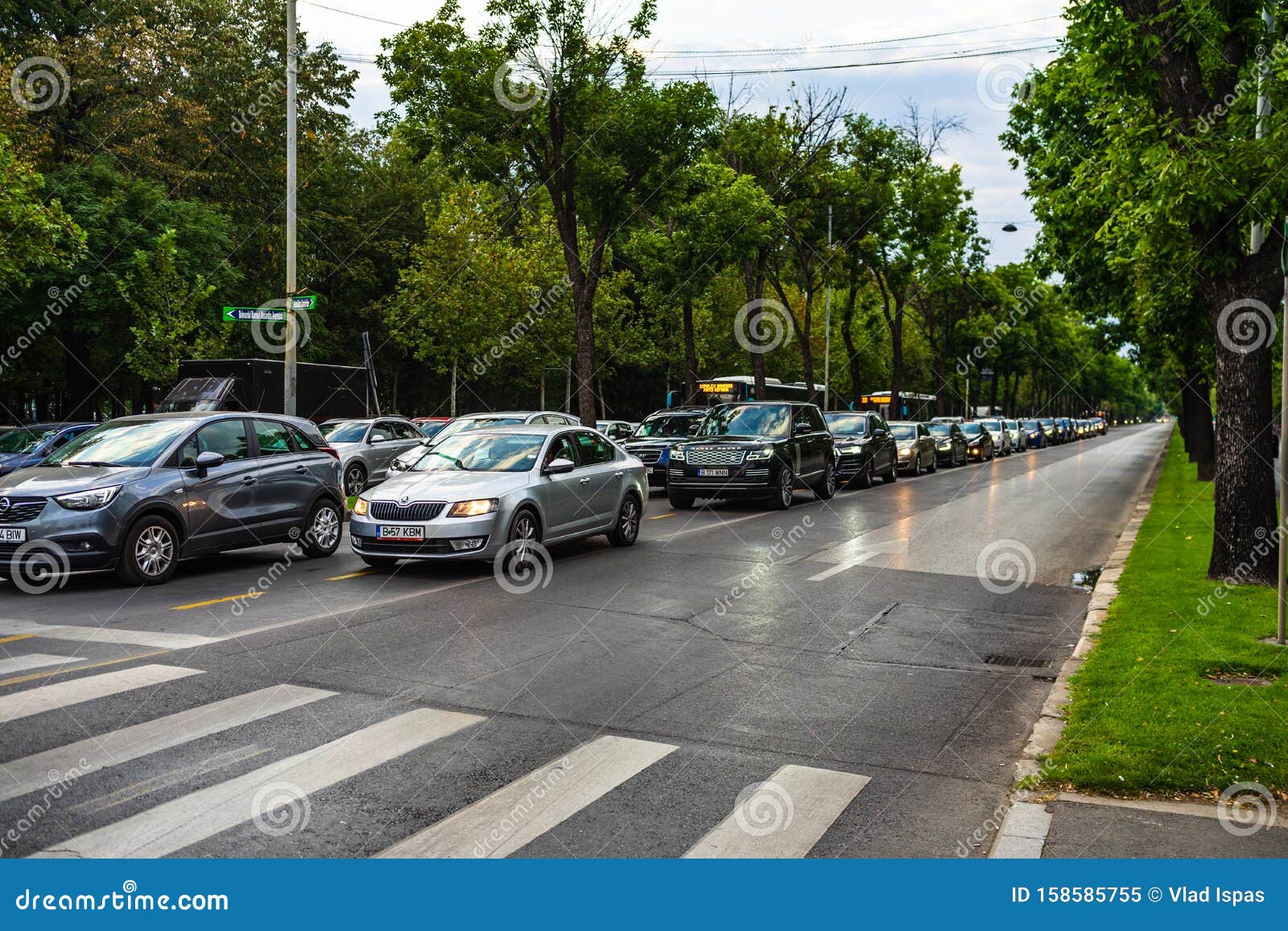 Traffic on the Streets of Bucharest, Romania, 2019 Editorial Image ...