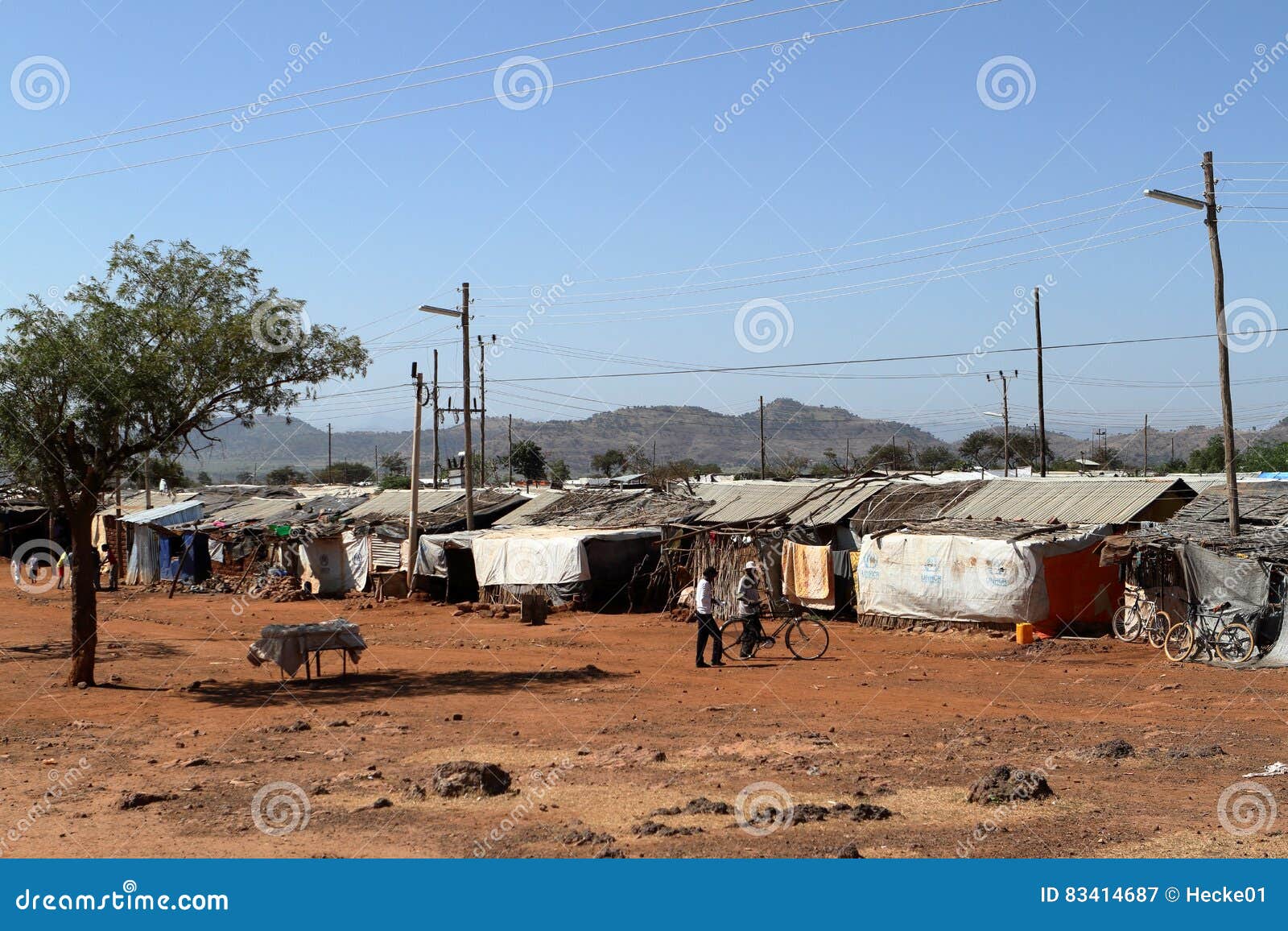 The Traffic in the Streets of Debark in Ethiopia Editorial Photography ...