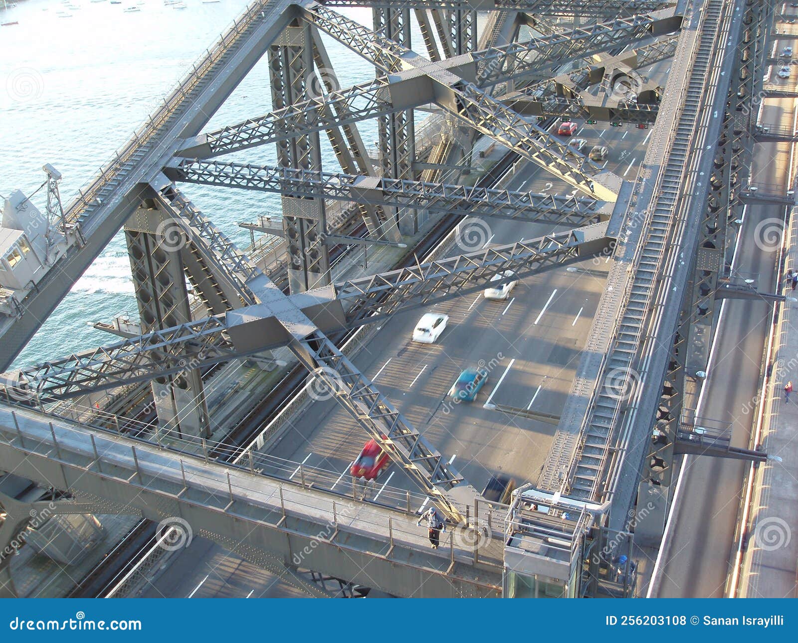 Traffic on Sydney Harbour Bridge Stock Photo - Image of overpass ...