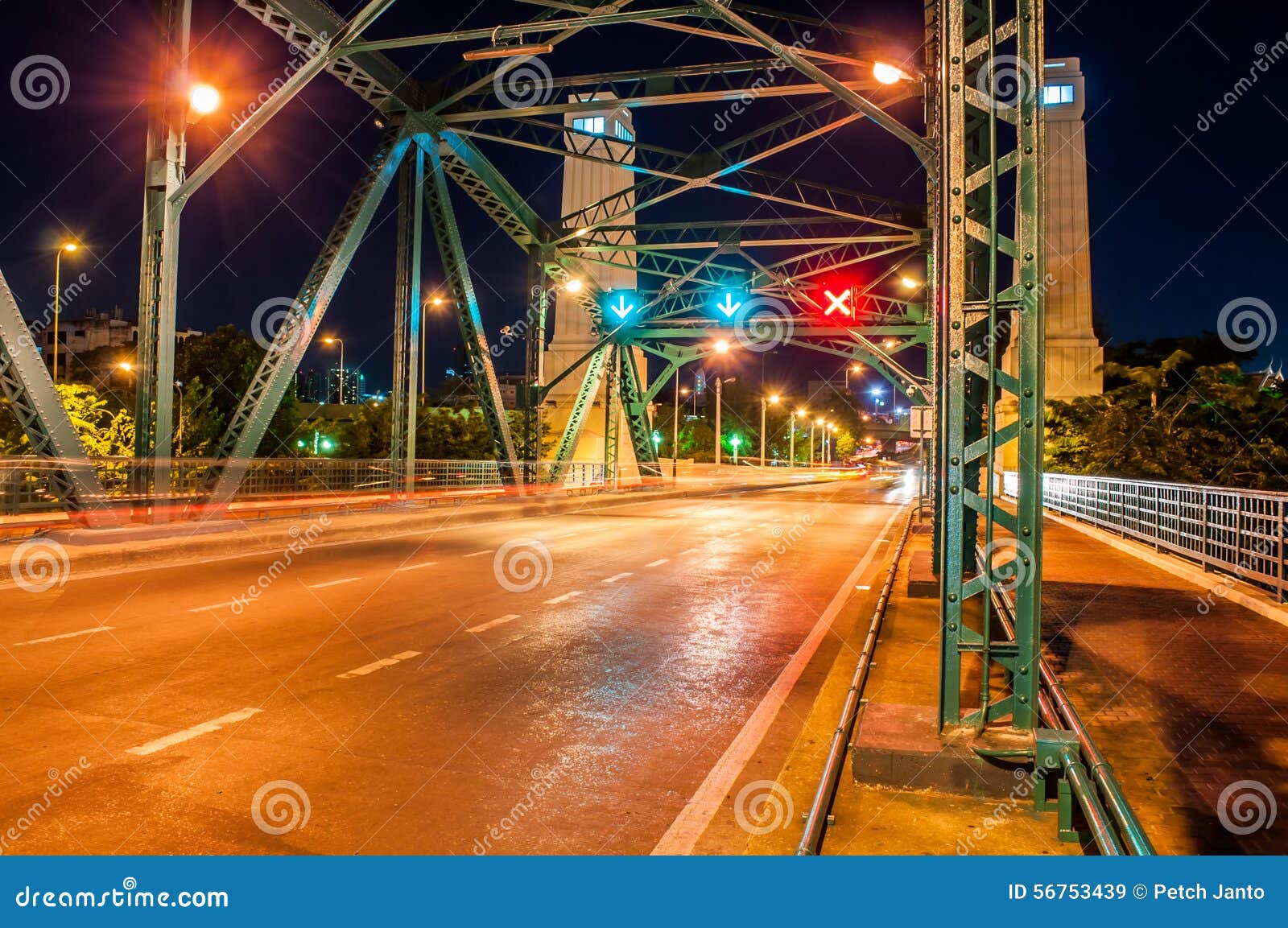 Traffic Symbols On The Memorial Bridge Royalty-Free Stock Photo ...