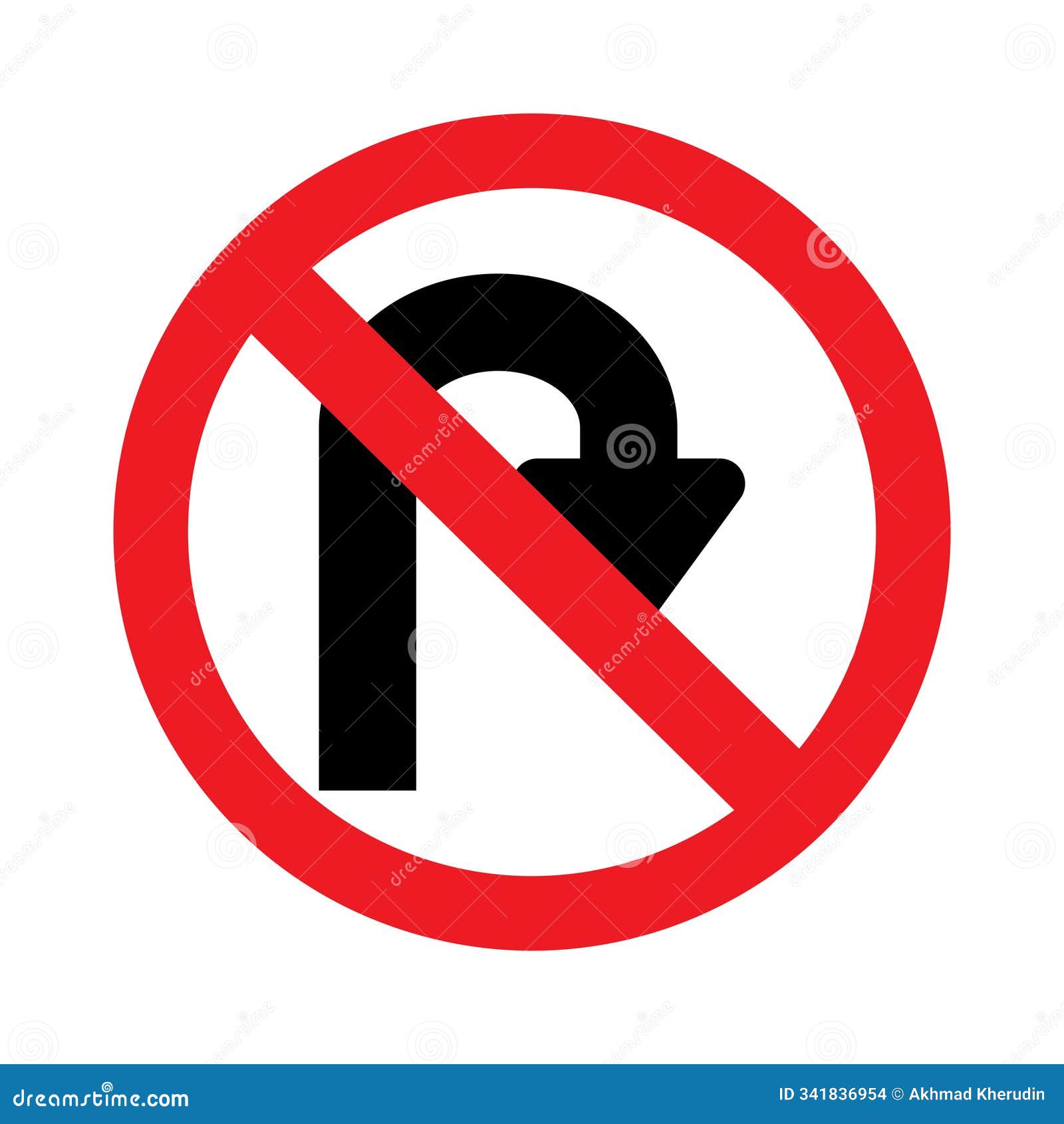 Traffic Symbols and Prohibition Signs Stock Illustration - Illustration ...