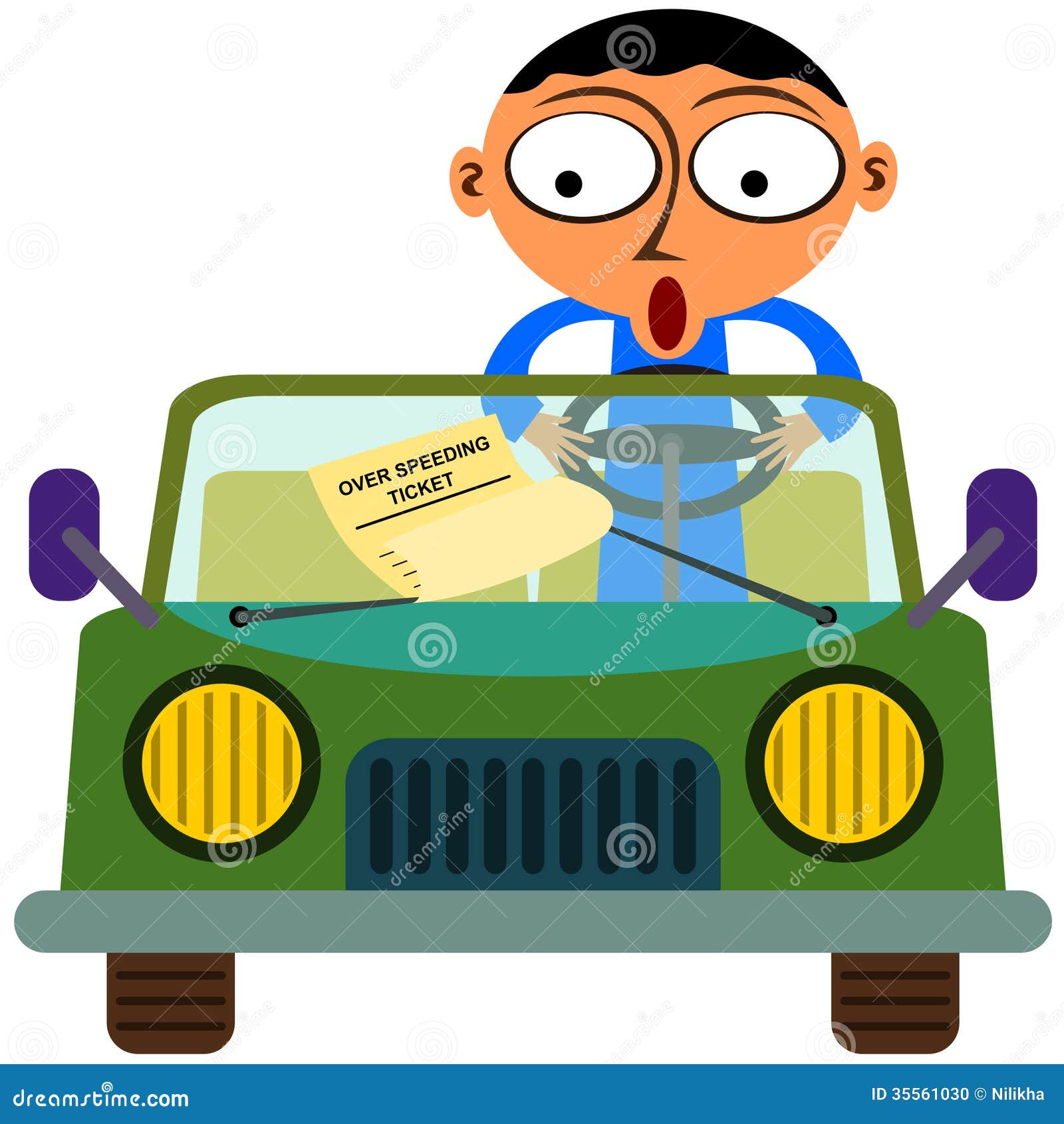 A traffic ticket stock illustration. Illustration of violation - 35561030