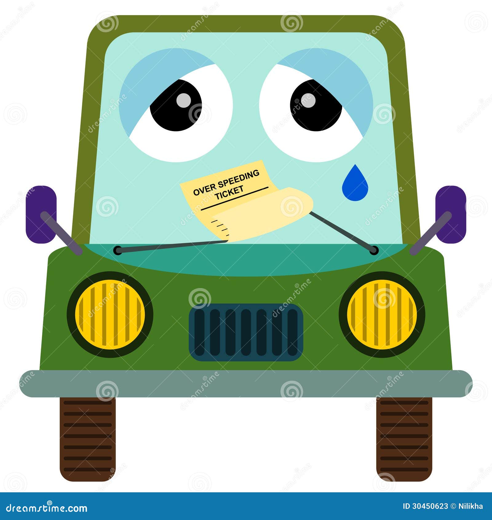 Traffic ticket stock illustration. Illustration of authority - 30450623