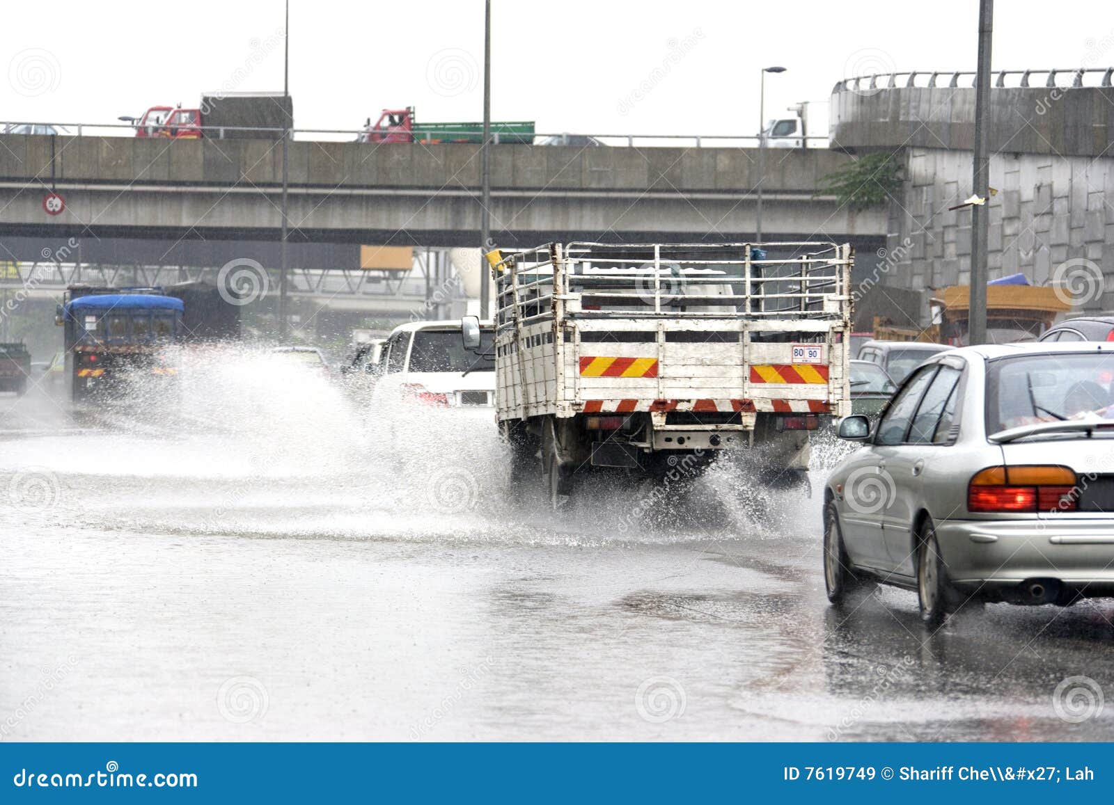 Torrential Rain On The Rooftop Stock Photo | CartoonDealer.com #221405142