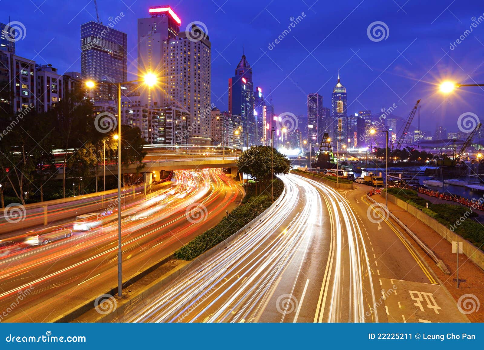 Traffic in urban stock image. Image of glow, movement - 22225211