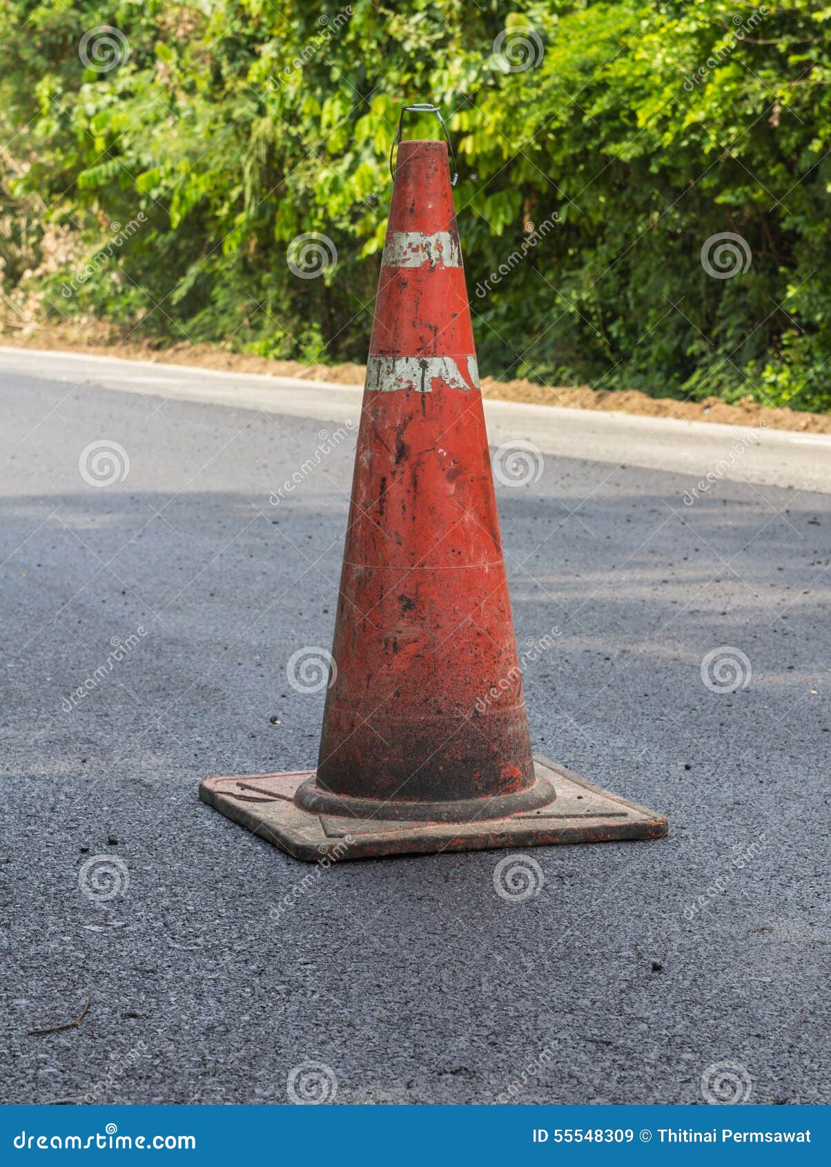 Traffic Warning Cone Operating Industrial Stock Image - Image of cone ...